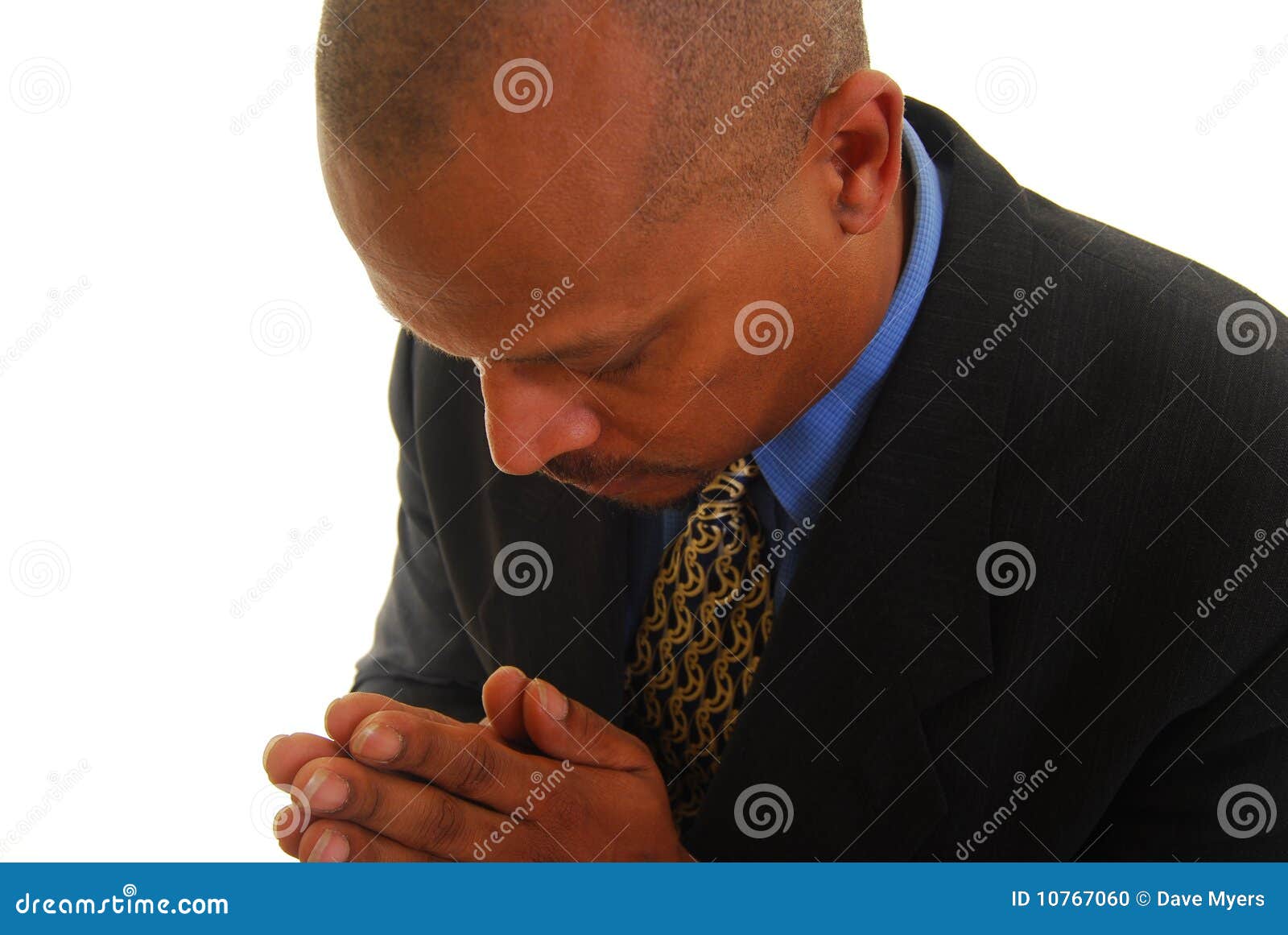 African American Man Praying Stock Photo - Image of male, praying: 10767060