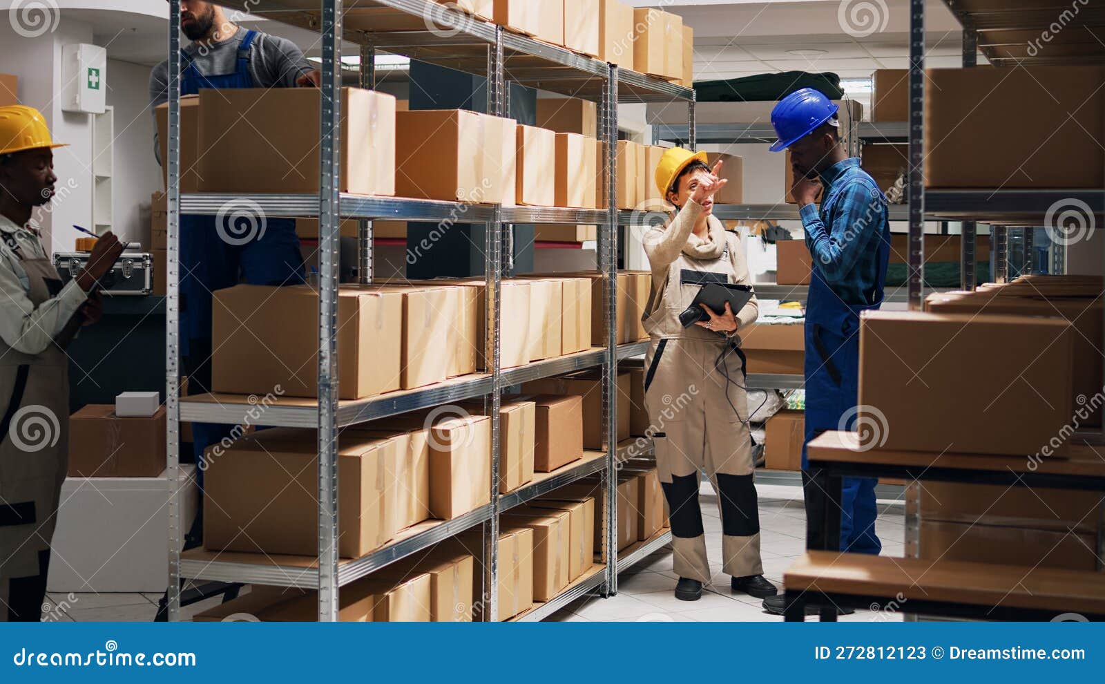African American Man Using Scanner and Tablet Stock Image - Image of ...