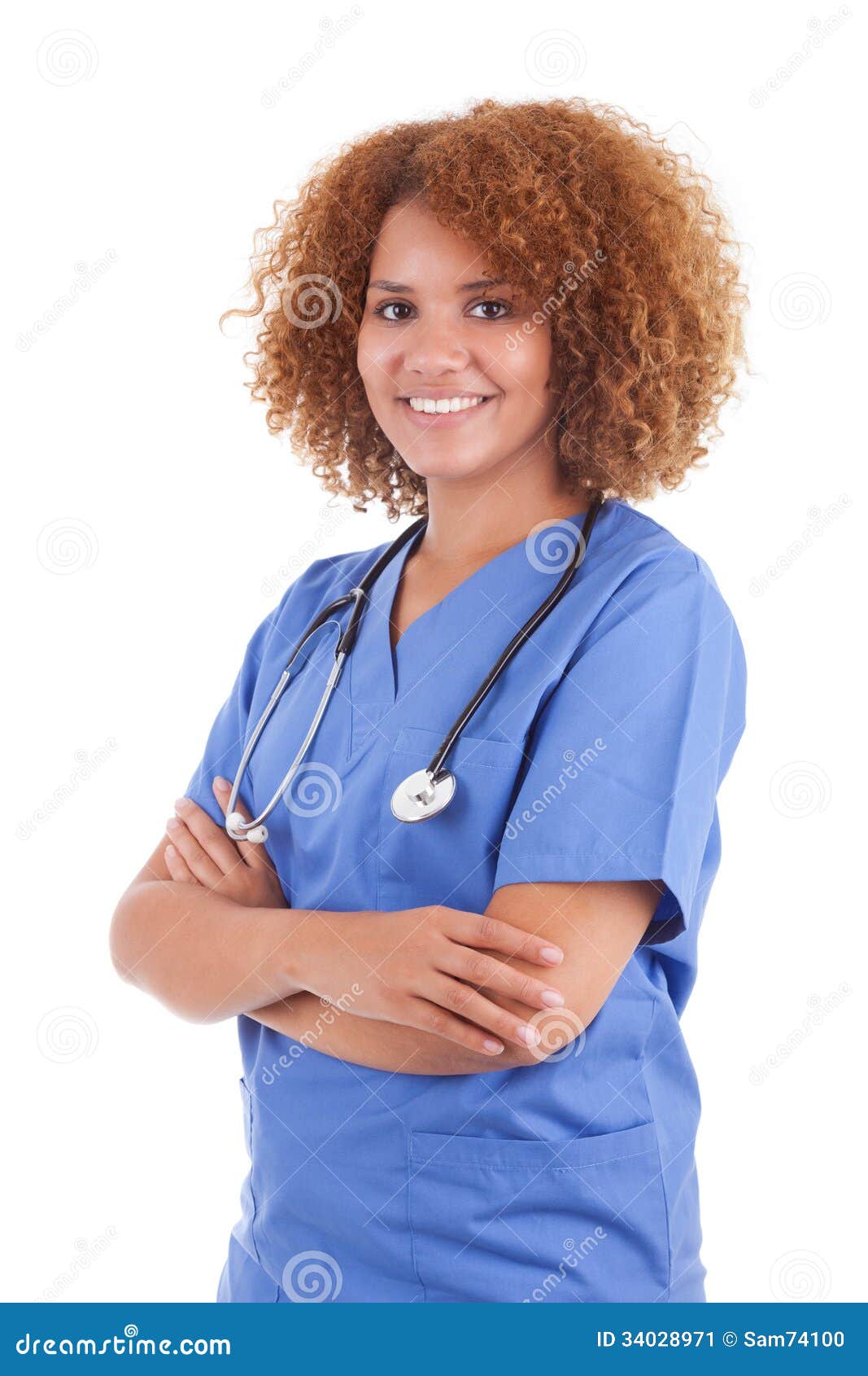 African American Nurse Holding a Stethoscope - Black People Stock Image ... African American Nurse Holding a Stethoscope - Black People Stock Image ...