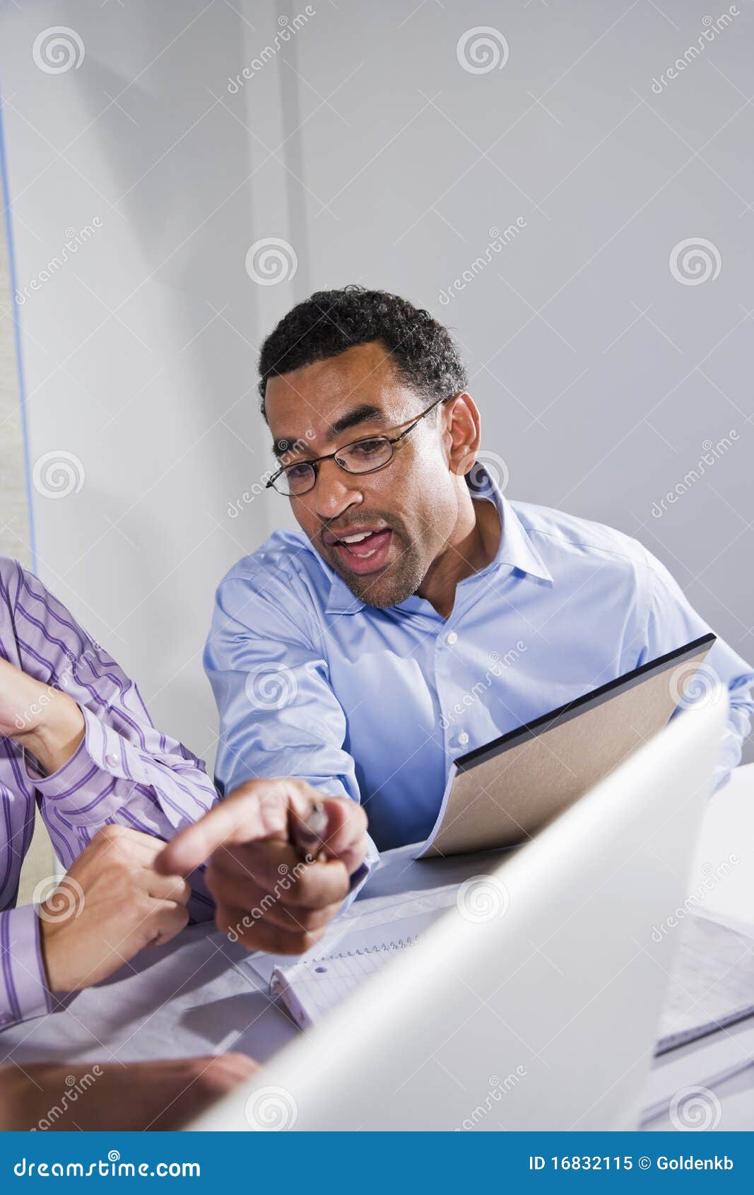 African American Office Worker In Meeting Royalty Free Stock Photo ...