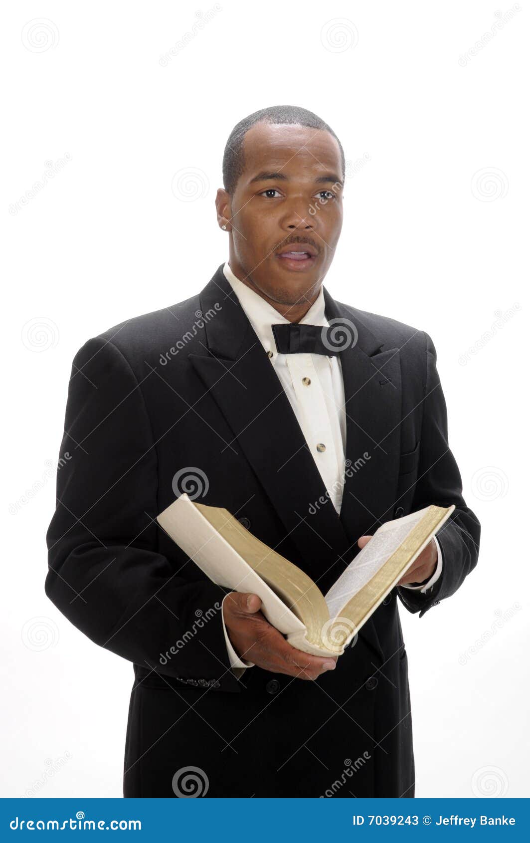 African American Preacher Giving Sermon Stock Image - Image of young ...