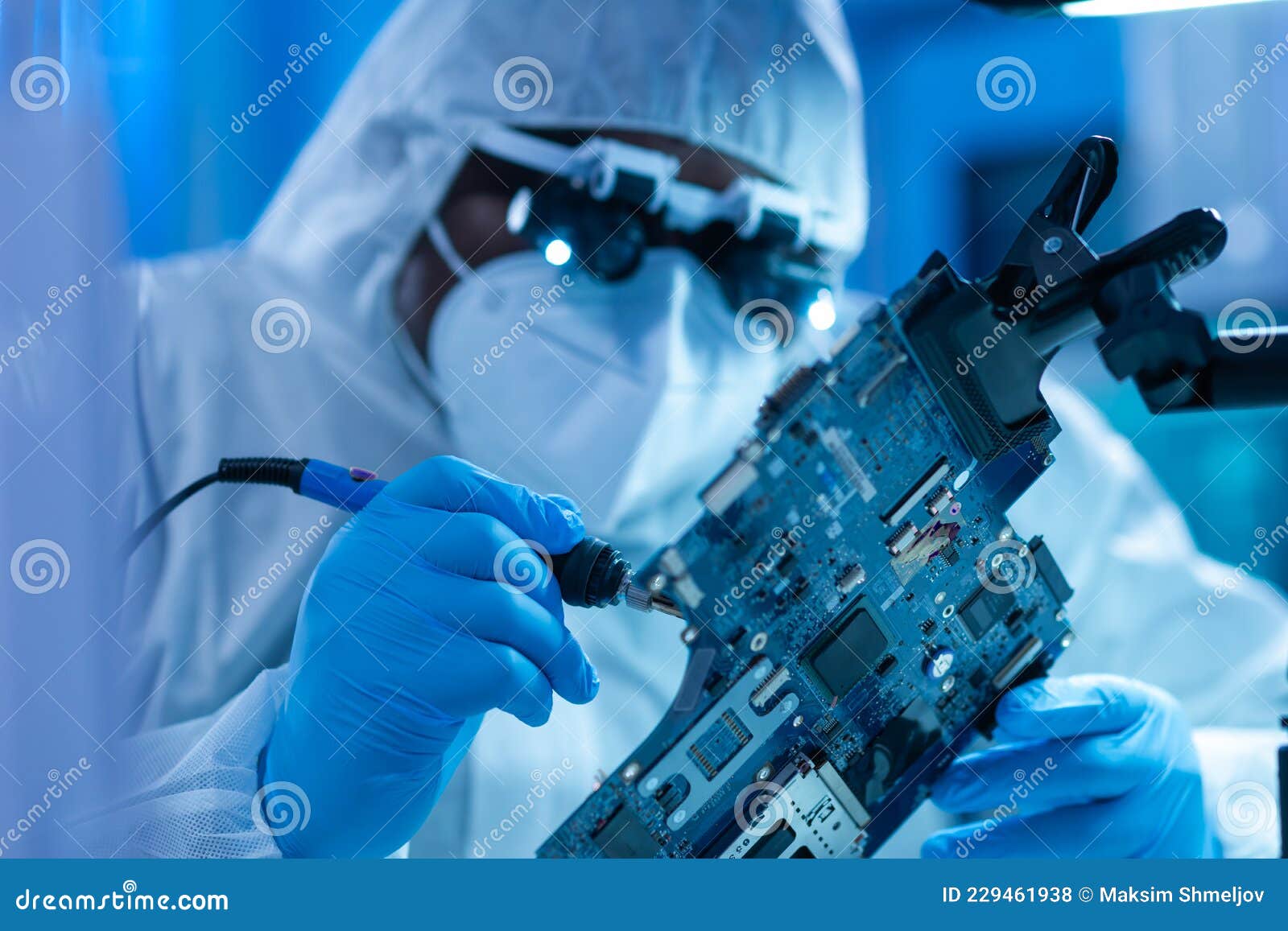 African-American Scientist Works in a Modern Scientific Laboratory for ...