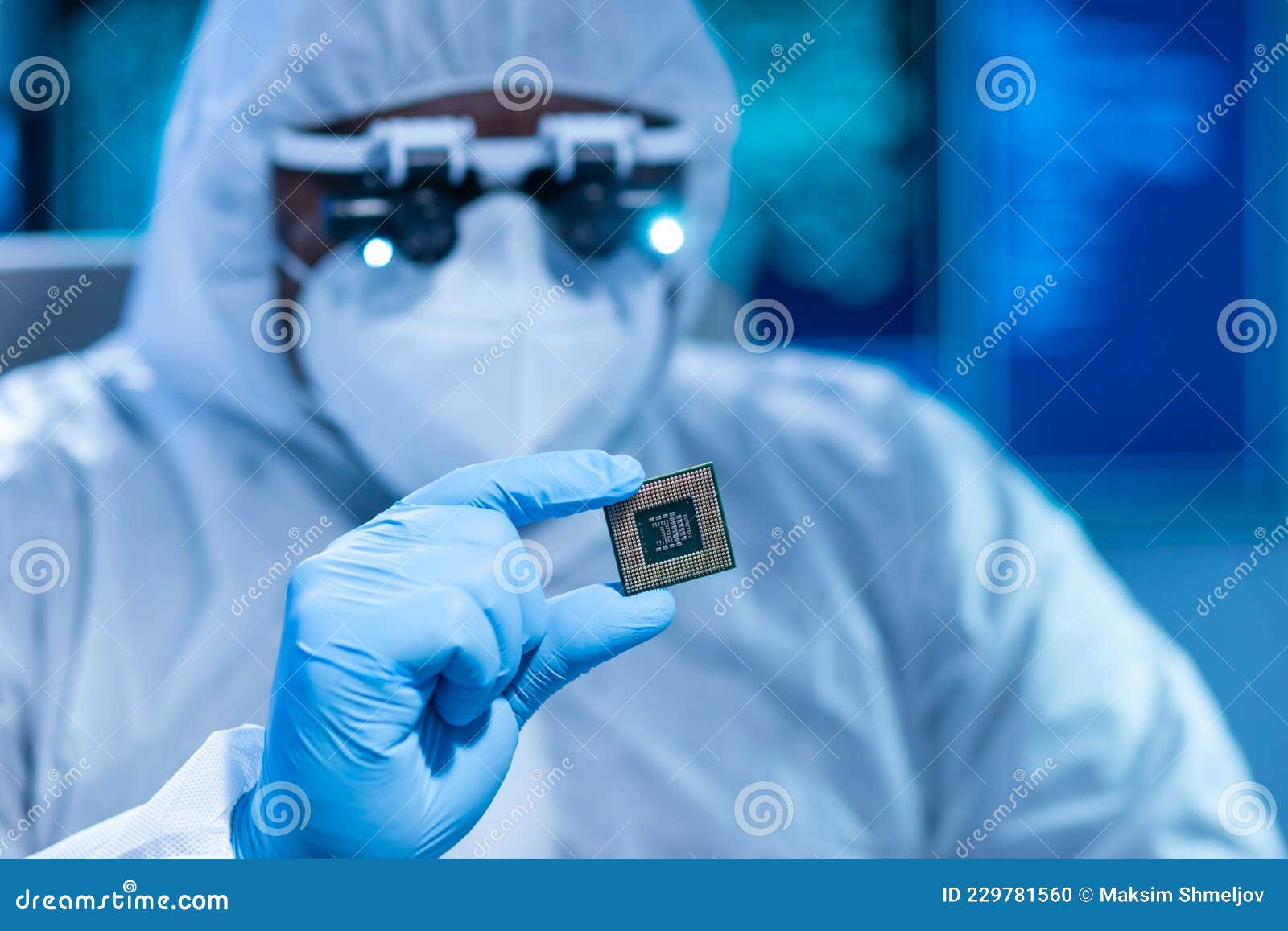 African-American Scientist Works in a Modern Scientific Laboratory for ...