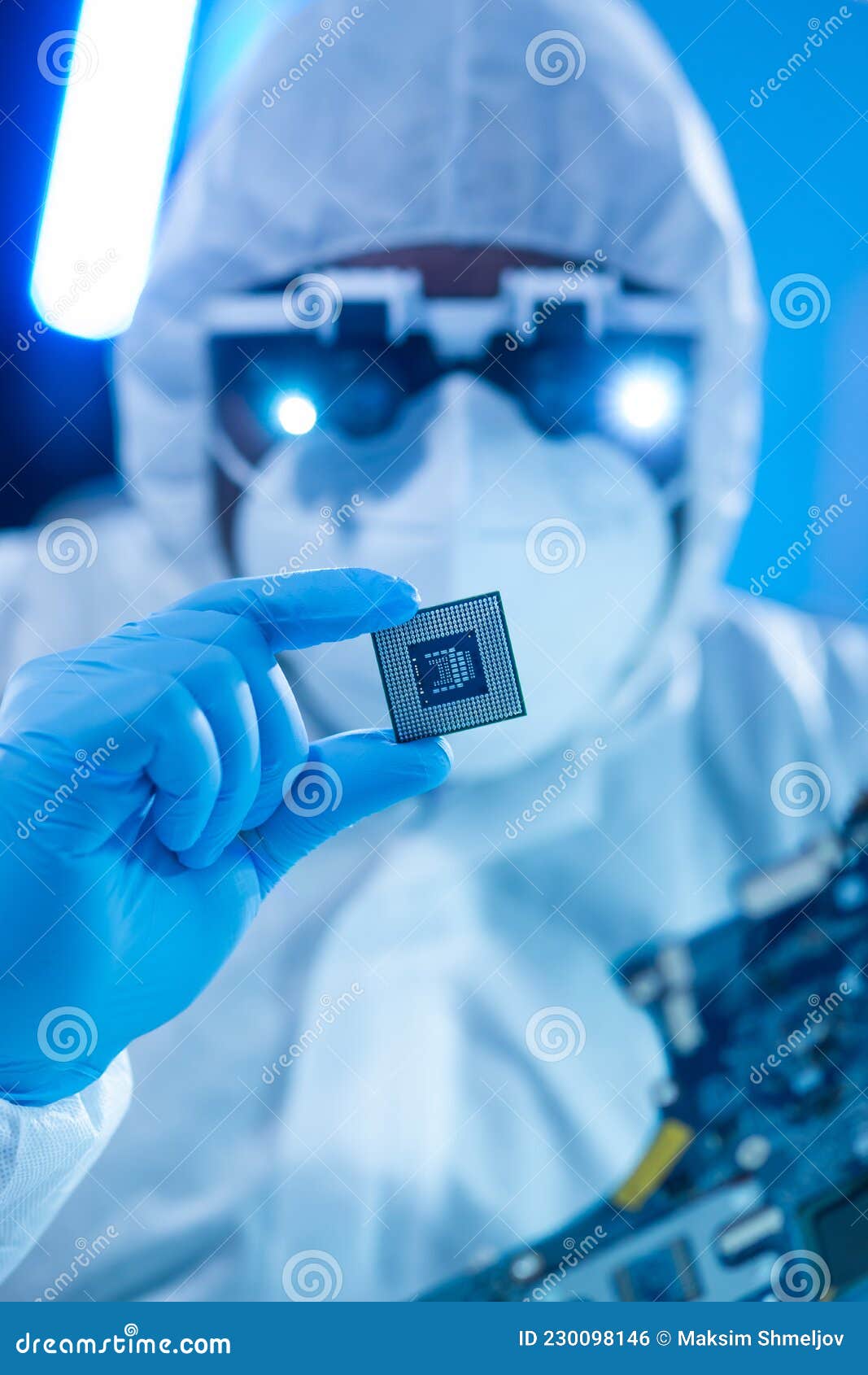 African-American Scientist Works in a Modern Scientific Laboratory for ...