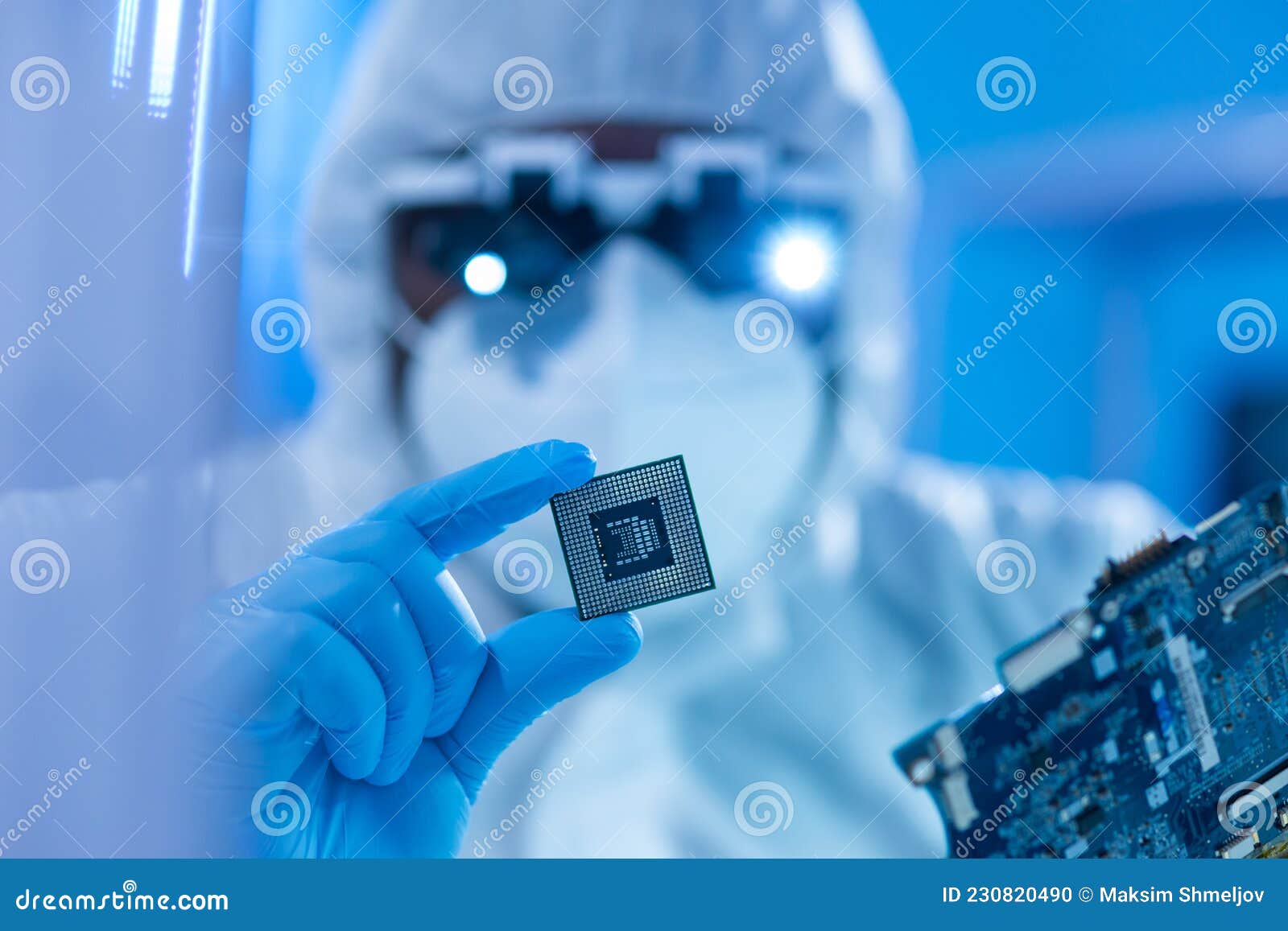 African-American Scientist Works in a Modern Scientific Laboratory for ...