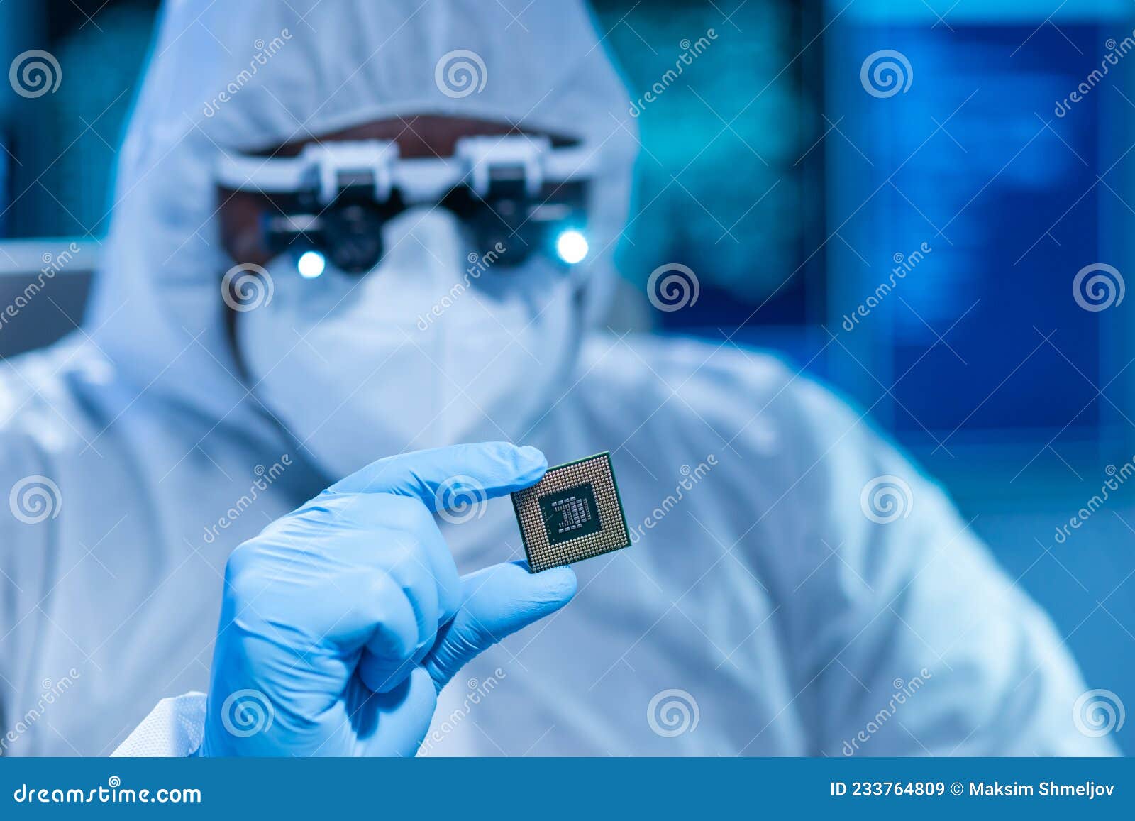 African-American Scientist Works in a Modern Scientific Laboratory for ...