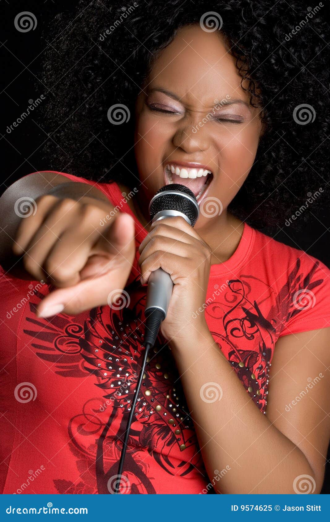 African American Singing stock image. Image of teenagers - 9574625