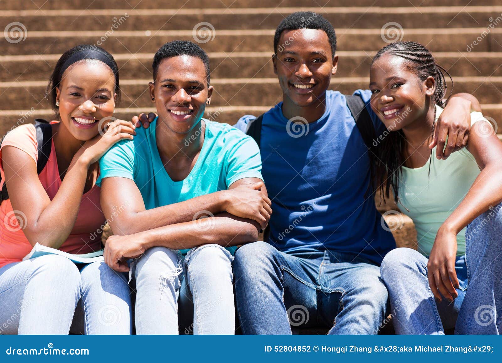 African American University Students Stock Photo - Image of academic ...