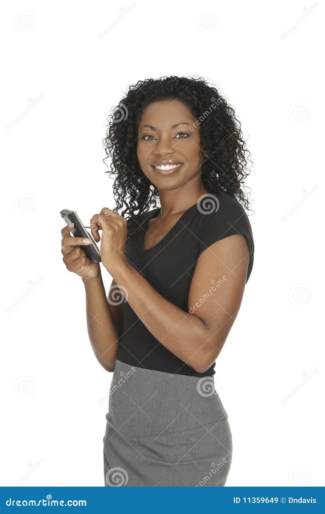 African American Female Pilot White Background Stock Photos - Free ...