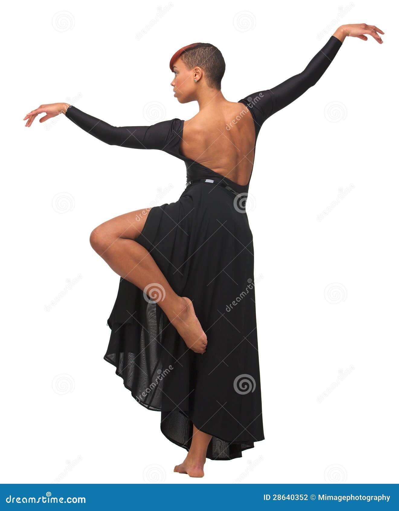 African American Woman Dance Pose Stock Photo - Image of hair, fresh ...