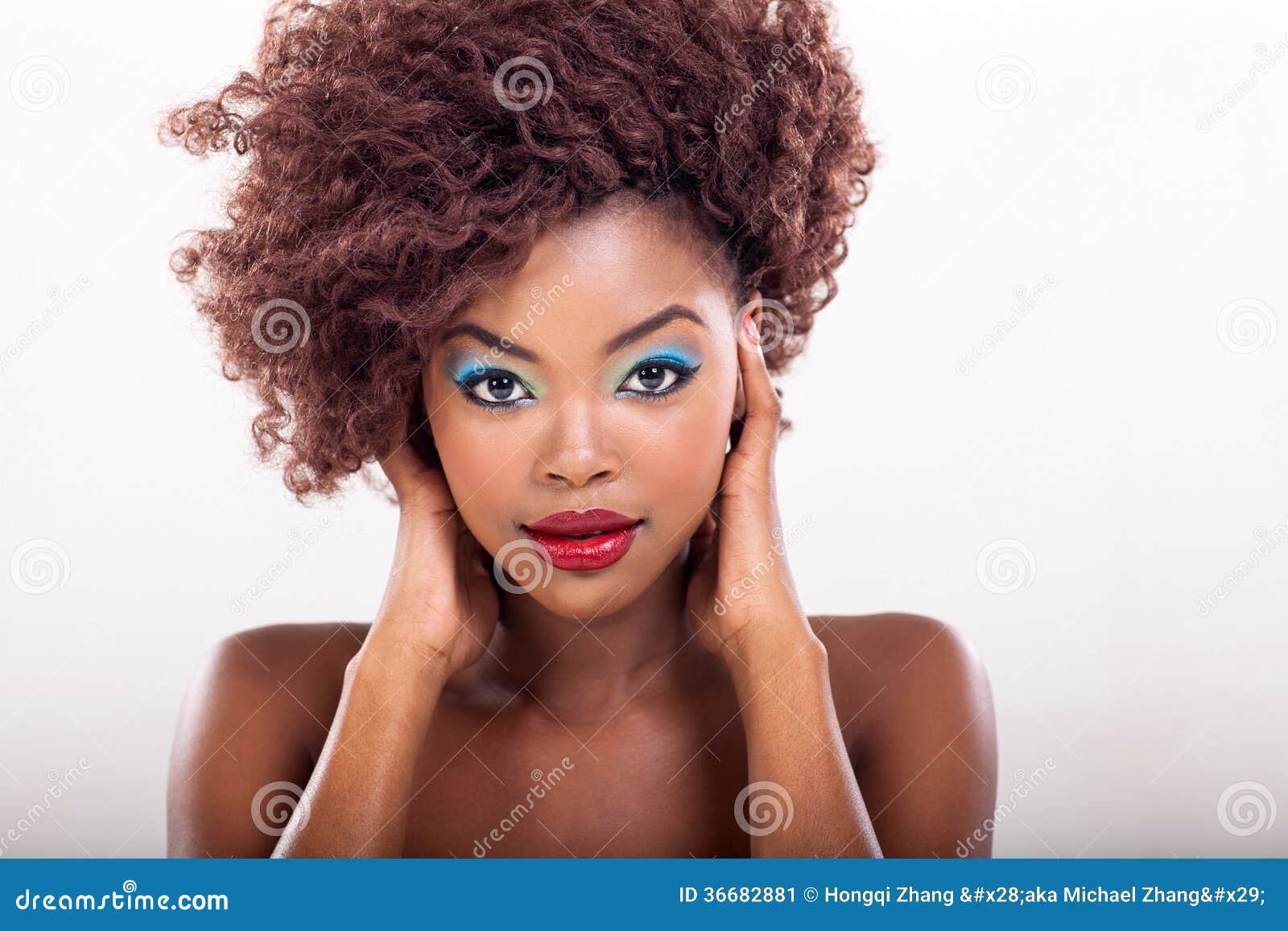 African American Woman Makeup Stock Image - Image of lifestyle ...