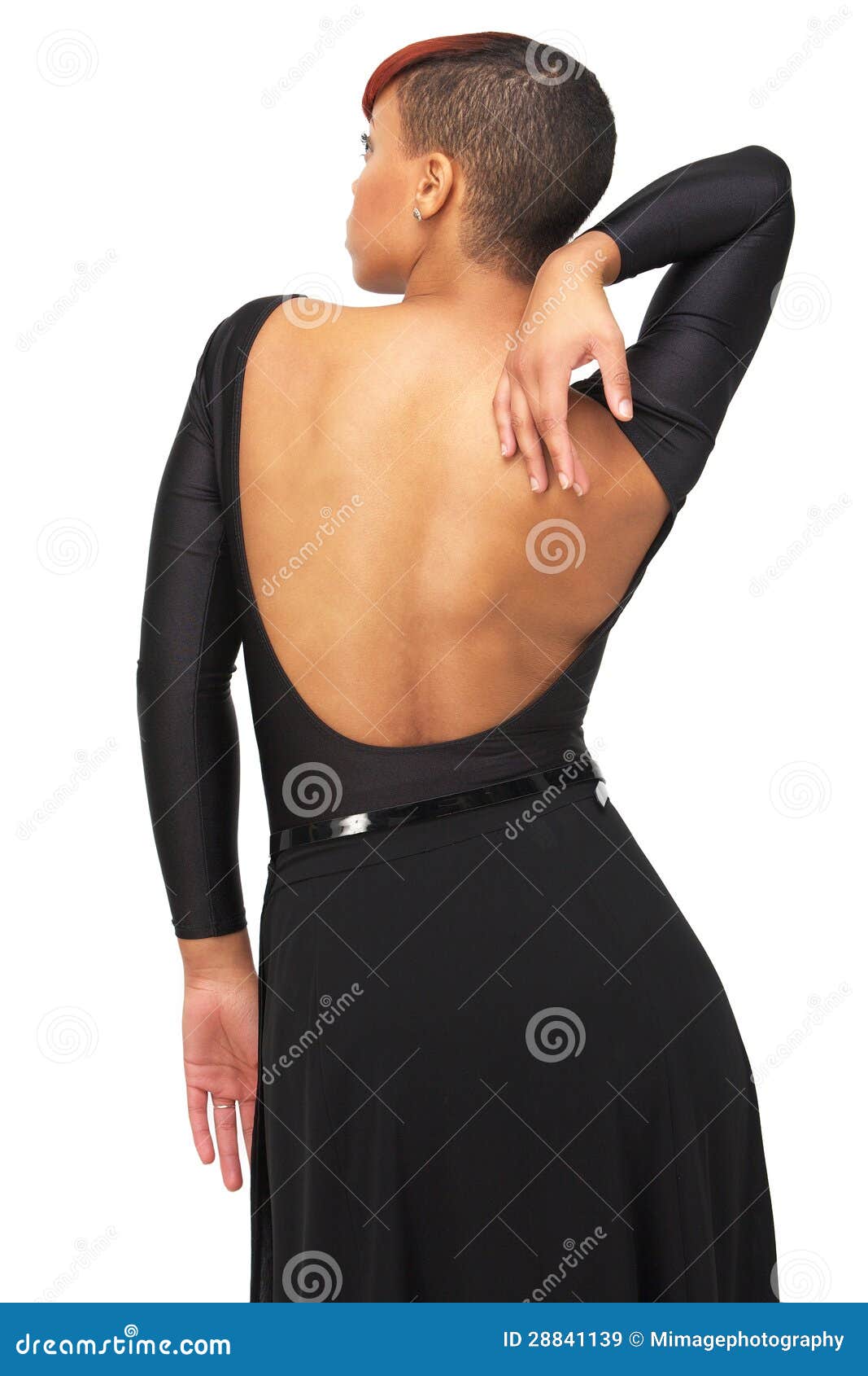 African American Woman S Back Stock Image - Image of modern, human ...