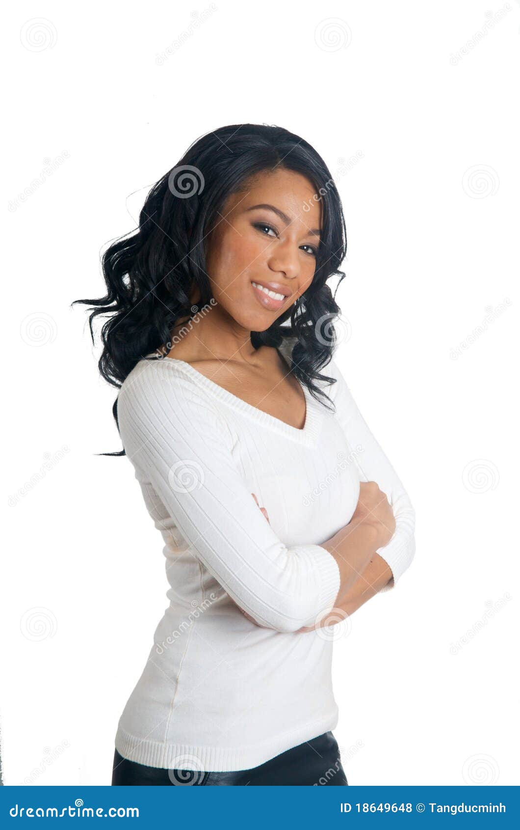 African American Woman Smiling Stock Photo - Image of smile, appealing ...