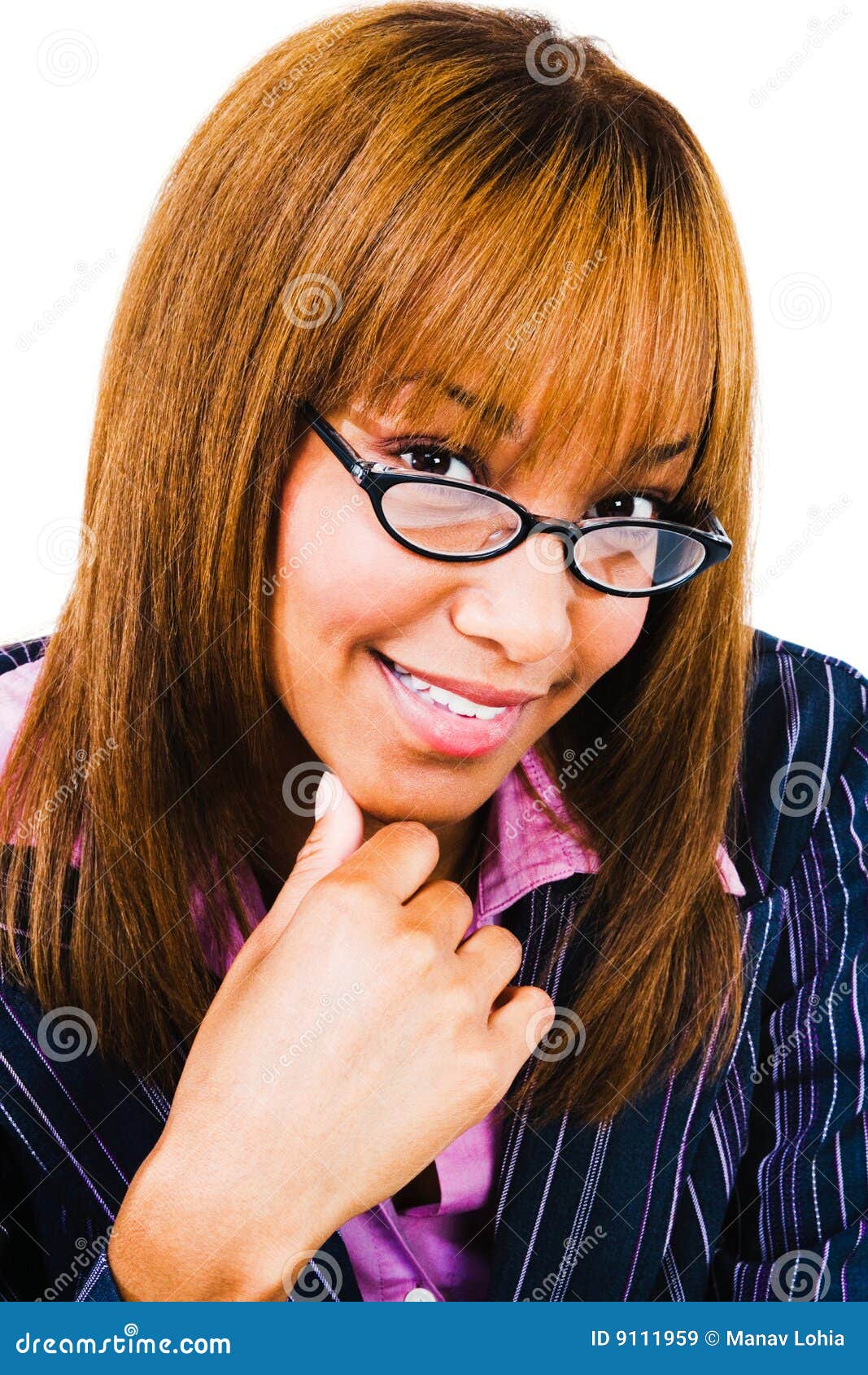 African-American Woman Smiling Stock Image - Image of fashion, african ...