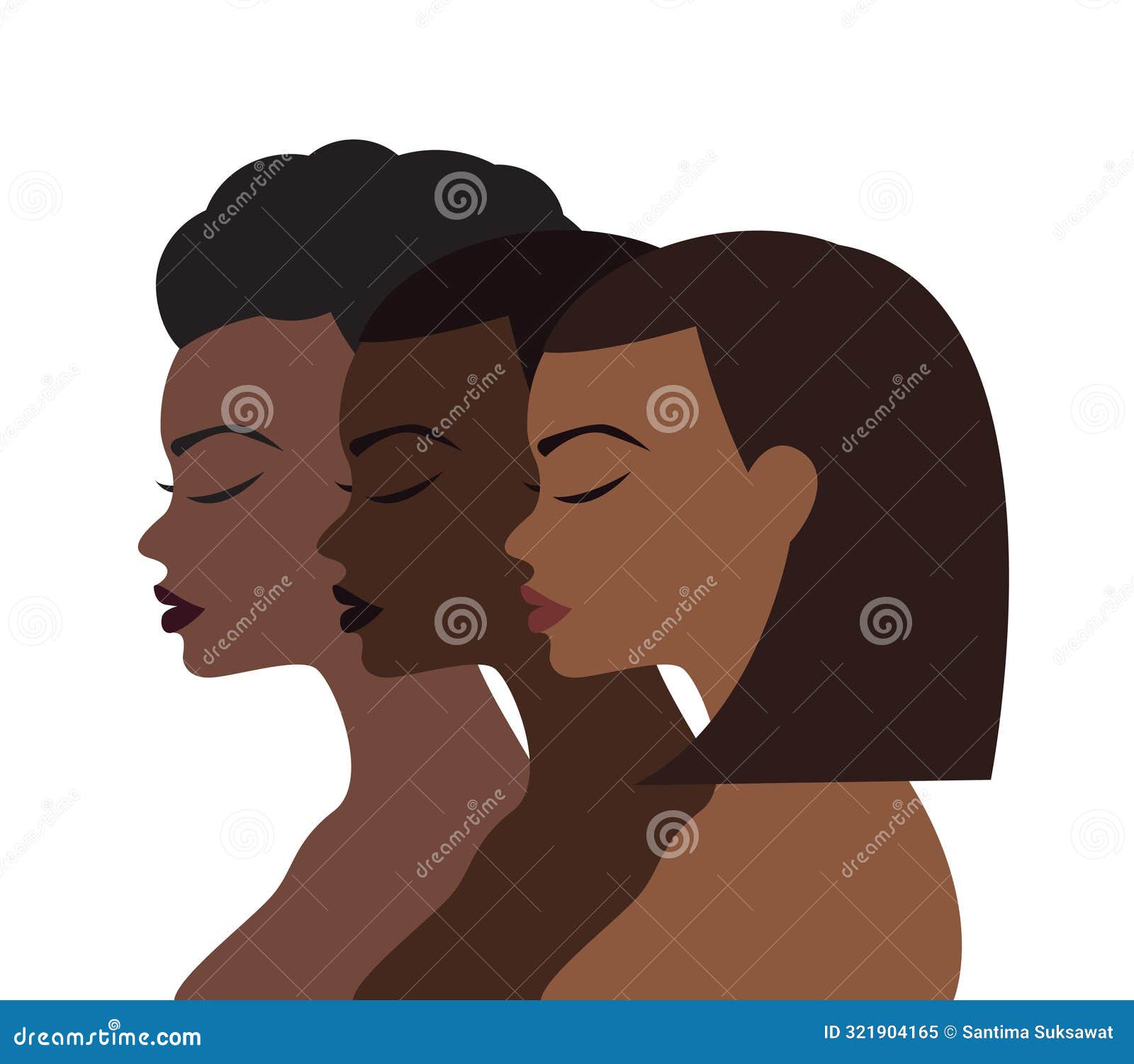 African american woman stock vector. Illustration of equality - 321904165