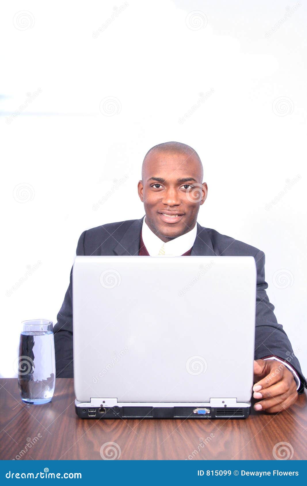 African Amrican Business Man Stock Image - Image of technology, suit ...