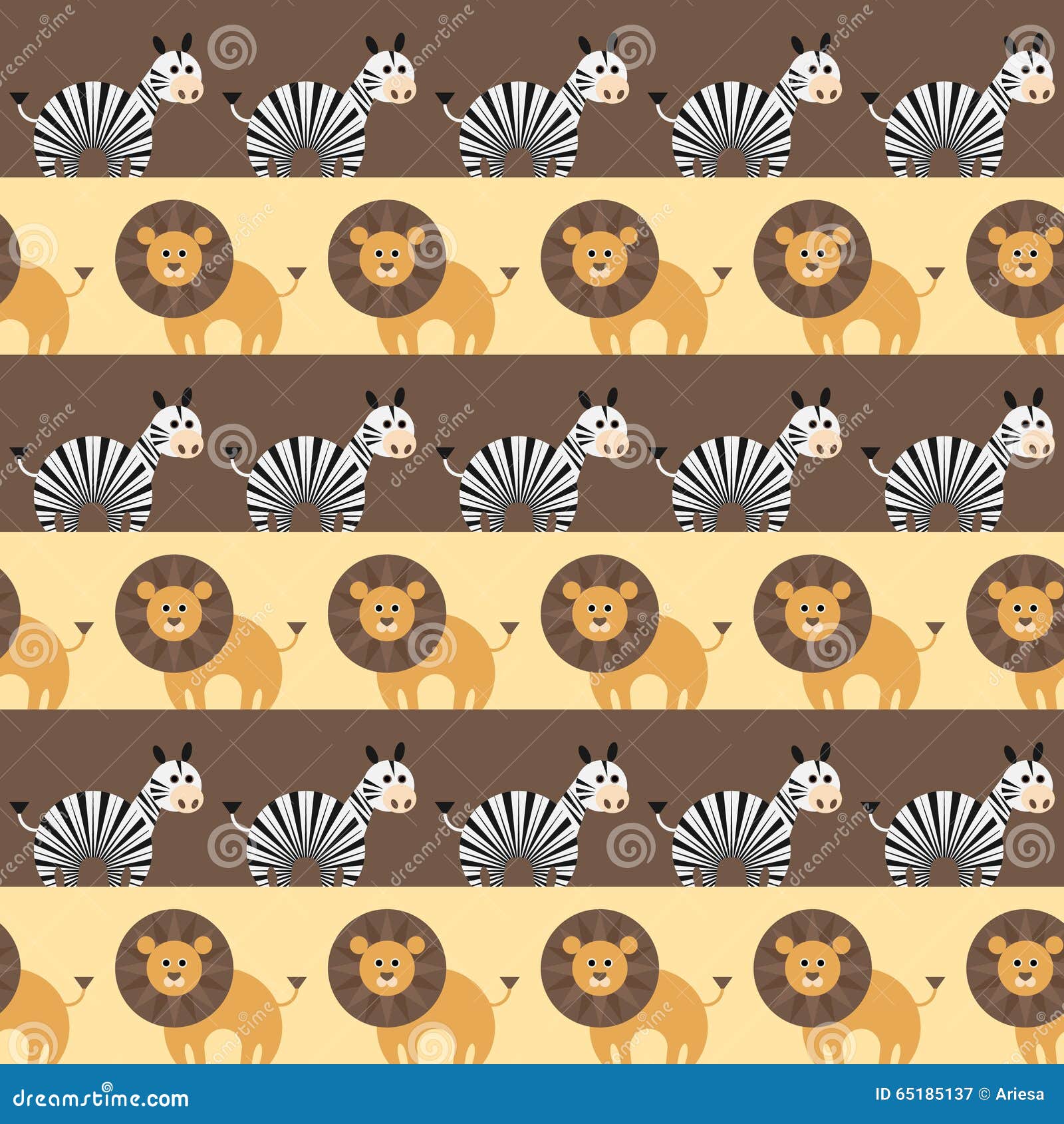 African Animals Seamless Pattern. Stock Vector - Illustration of design ...
