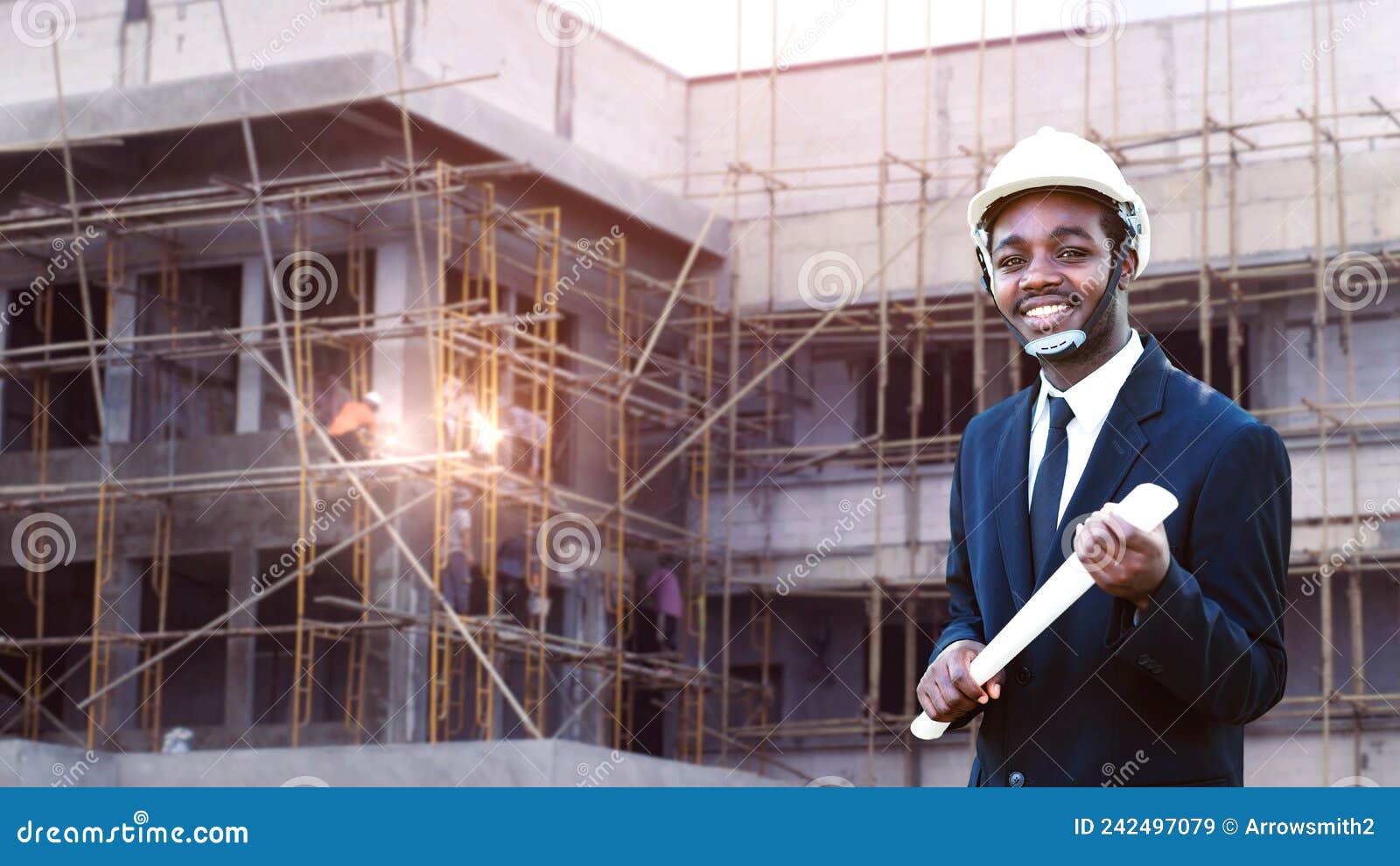 African Architects Engineer Manager is Working Together in the ...