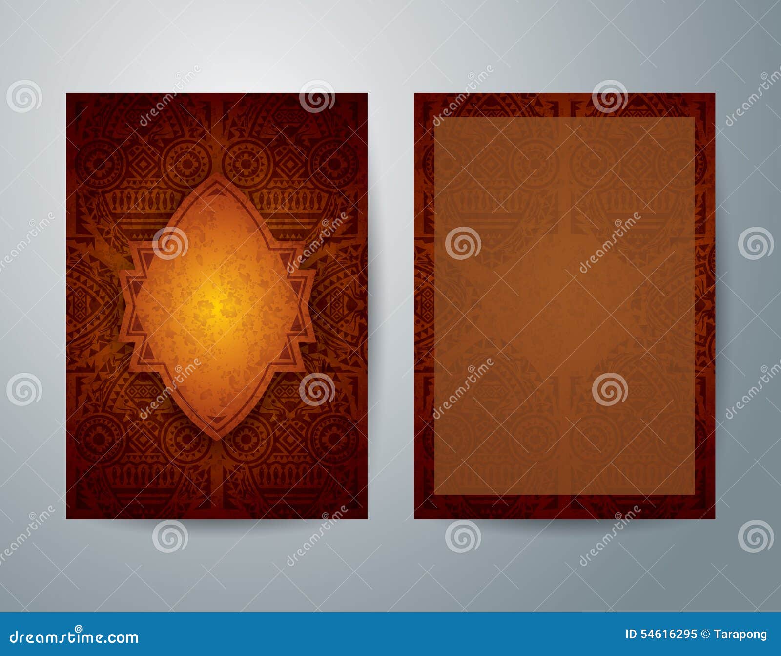 African Art Brochure Flyer Design. Stock Vector - Illustration of idea ...