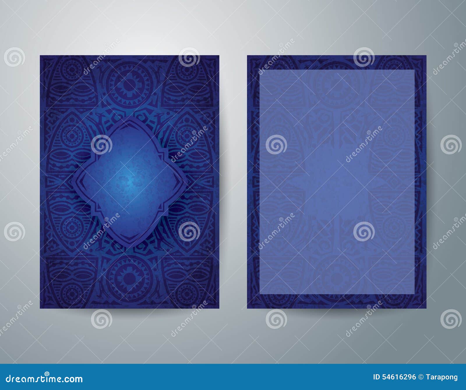 African Art Brochure Flyer Design. Stock Illustration - Illustration of ...