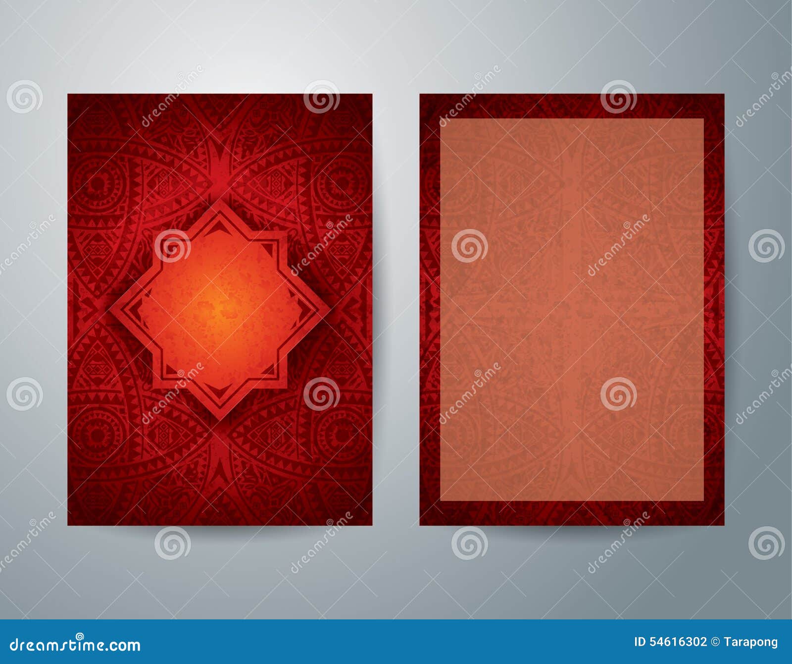 African Art Brochure Flyer Design. Stock Vector - Illustration of ...