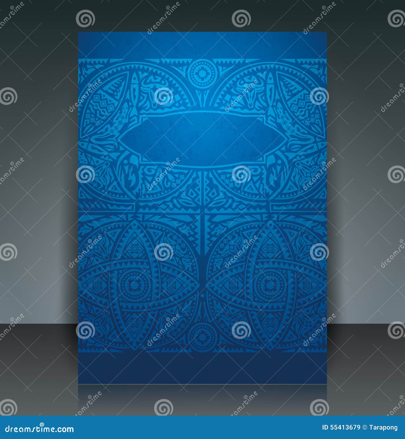 African Art Brochure Flyer Design. Stock Vector - Illustration of card ...