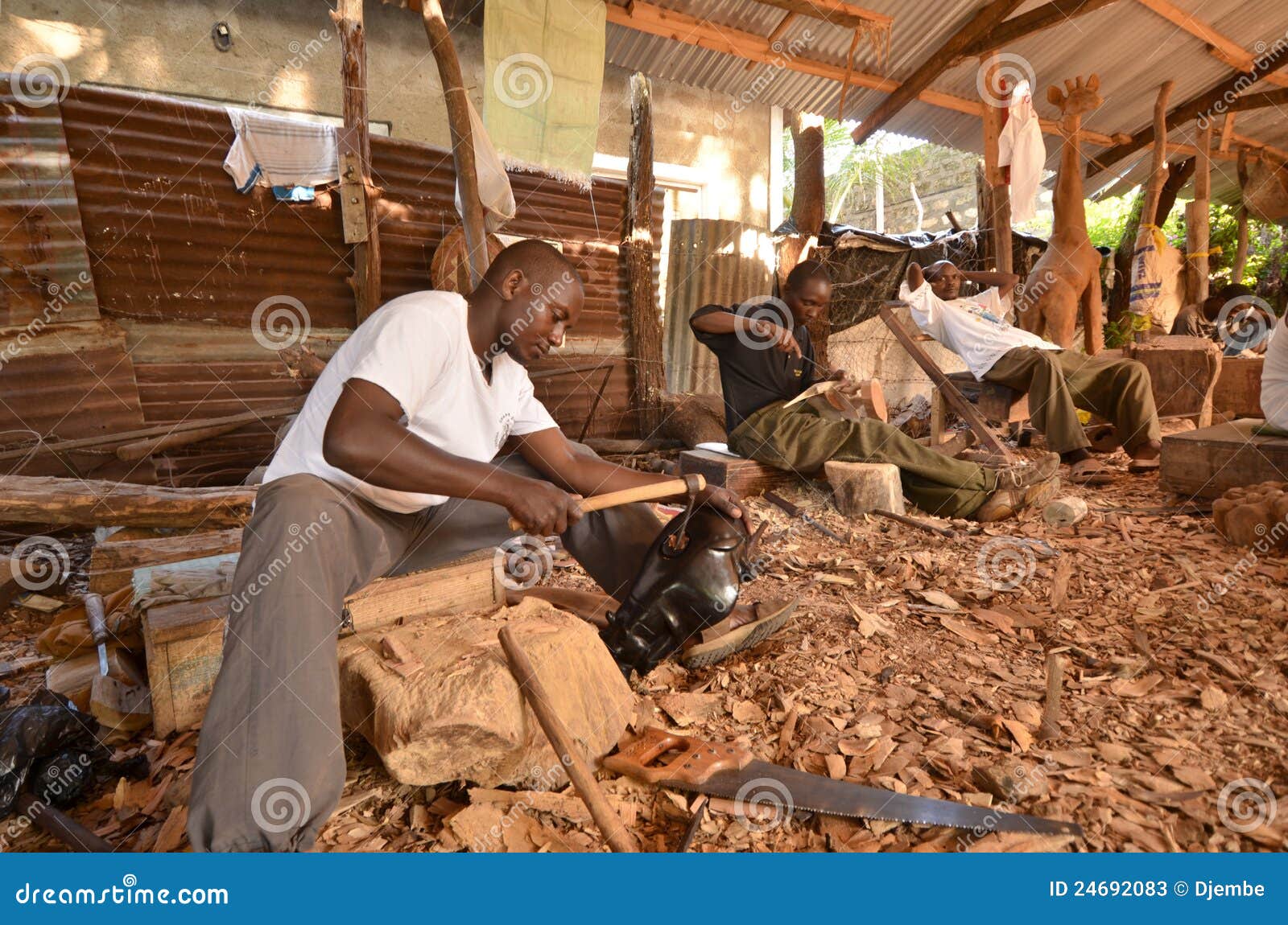 African artisan editorial stock photo. Image of malindi - 24692083
