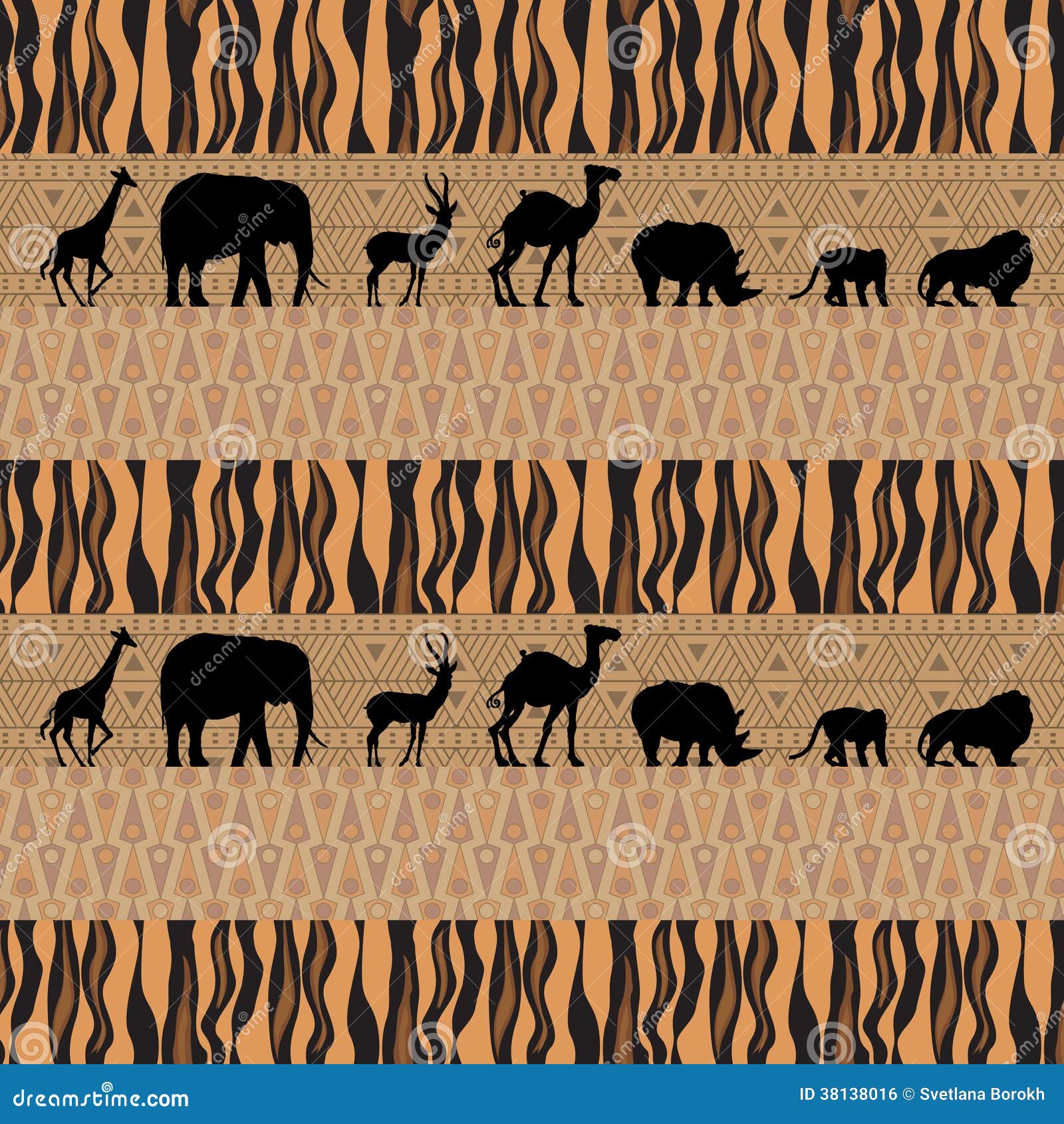 African Background Vector Illustration | CartoonDealer.com #38138016