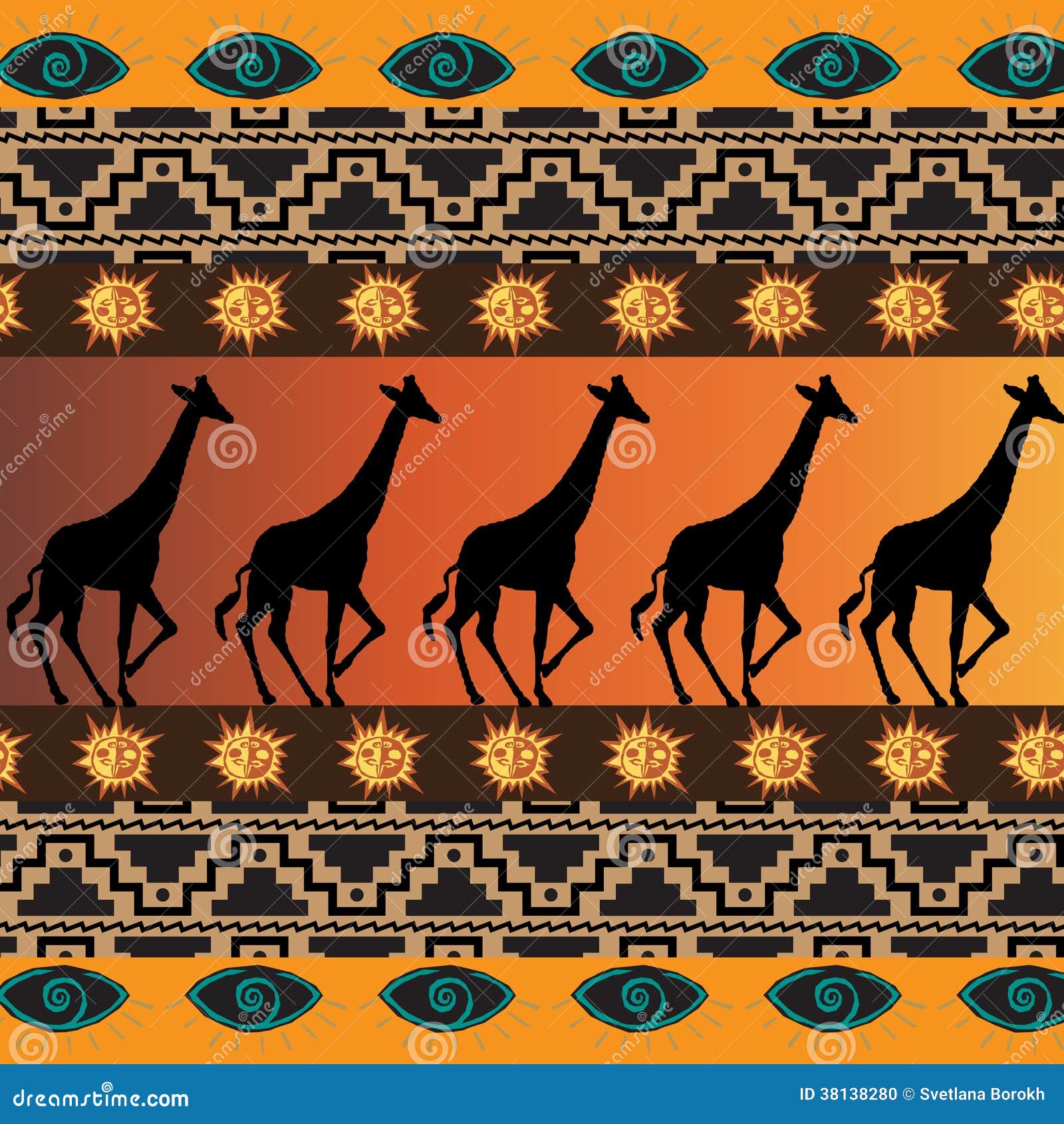 African Background Vector Illustration | CartoonDealer.com #38138280