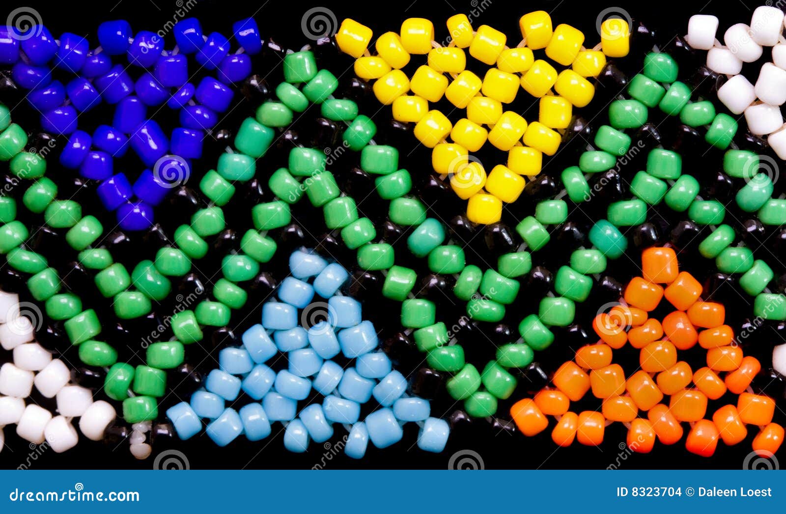 African bead work stock photo. Image of craft, orange - 8323704