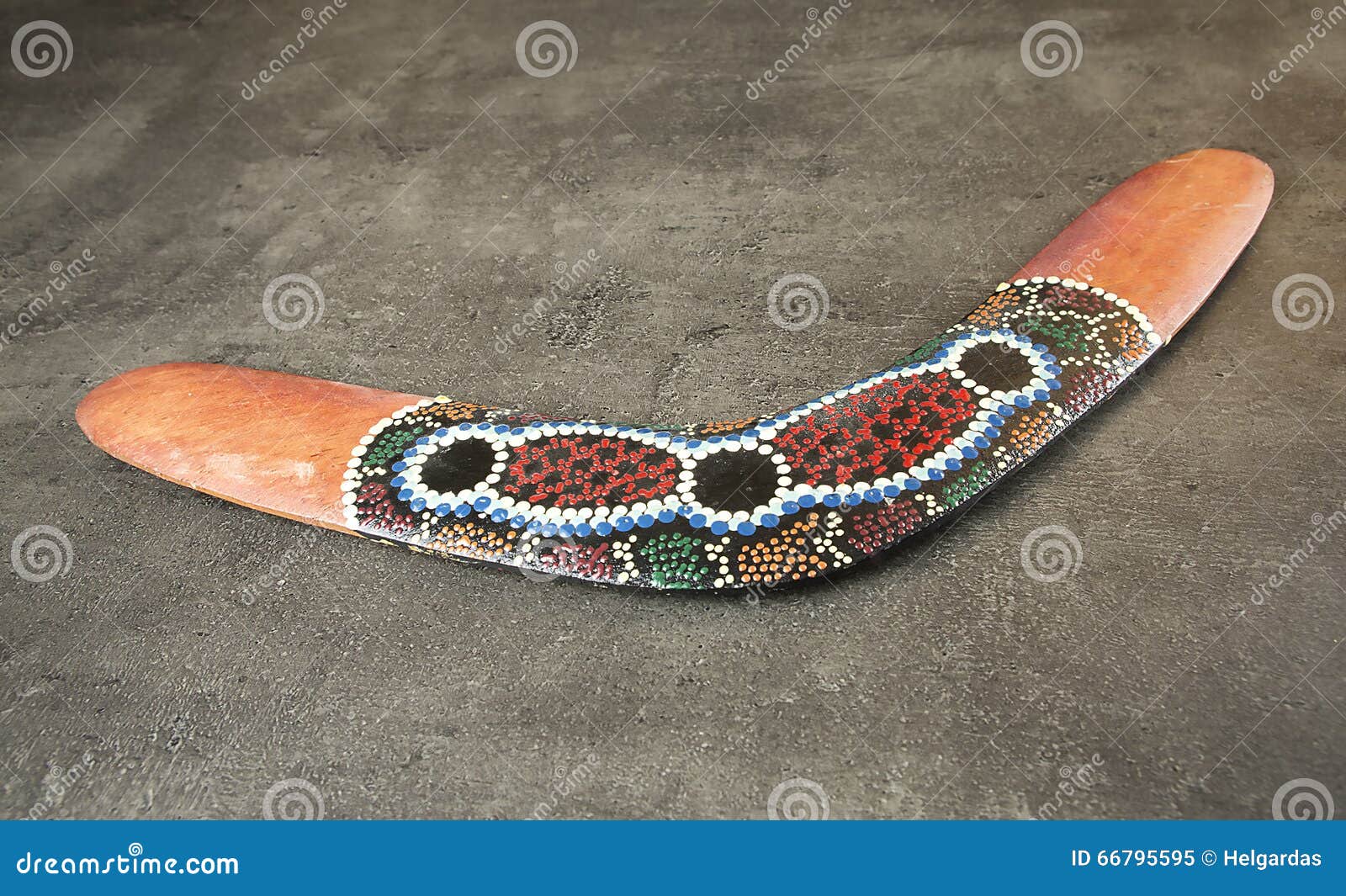 African boomerang stock image. Image of painted, culture - 66795595