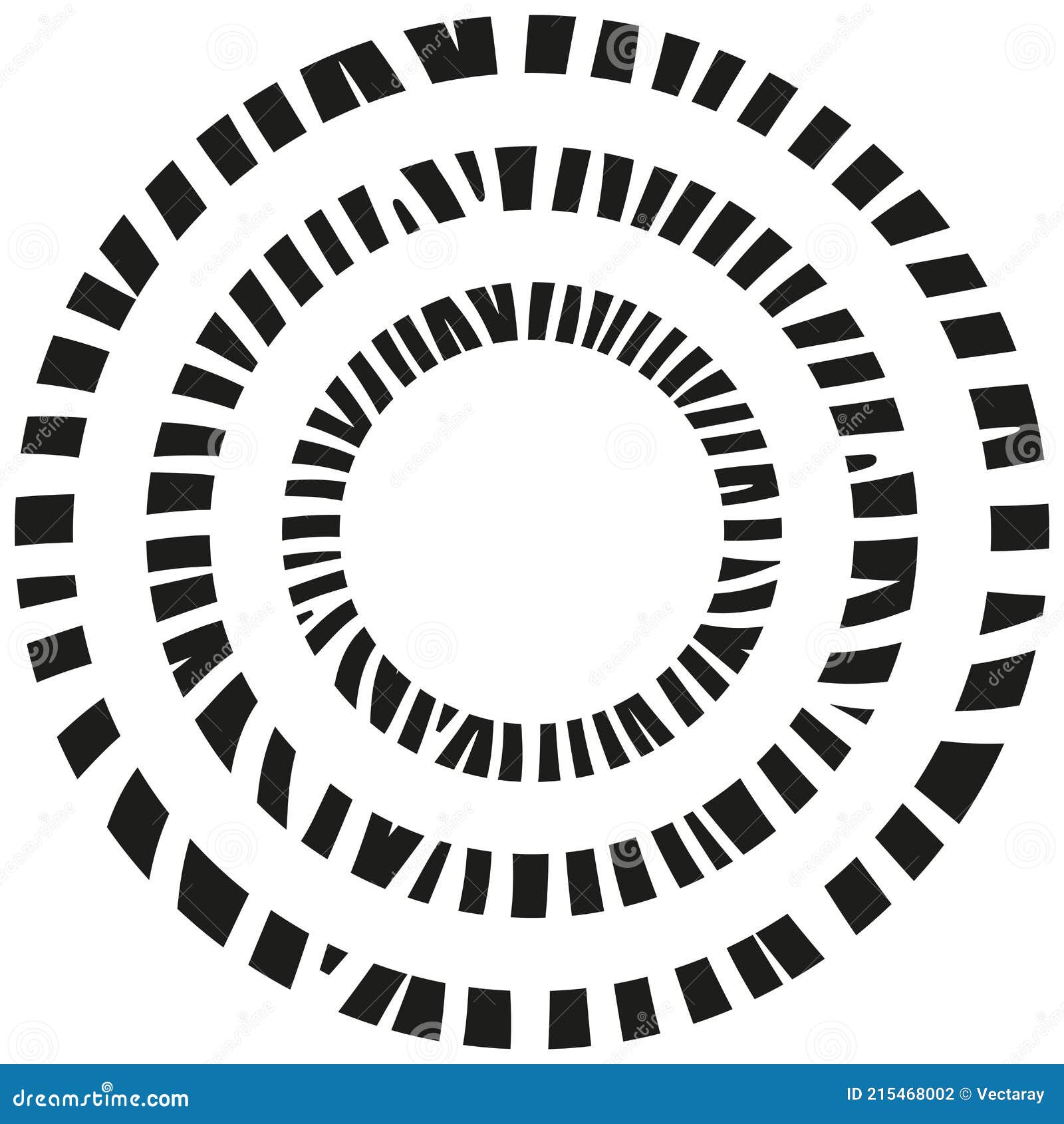 Round African Border Frame Design. Zebra Hide or Stonework Texture ...