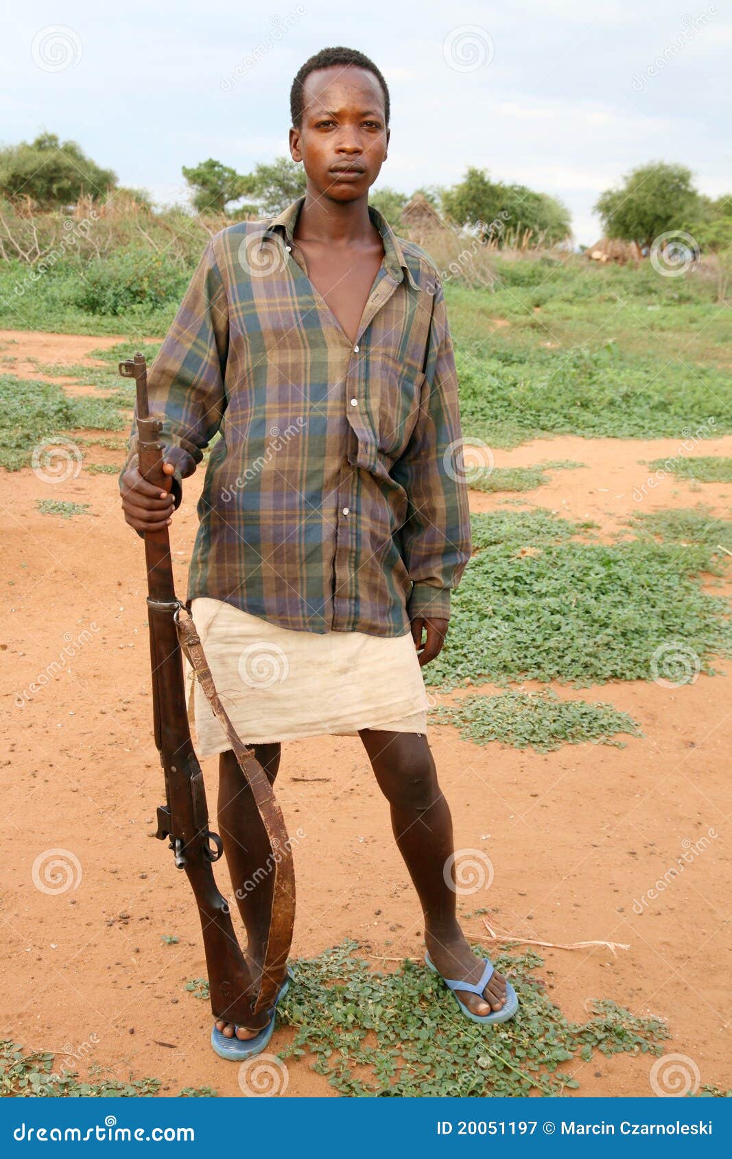 African Boy With A Gun, Ethiopia Editorial Photography - Image: 20051197