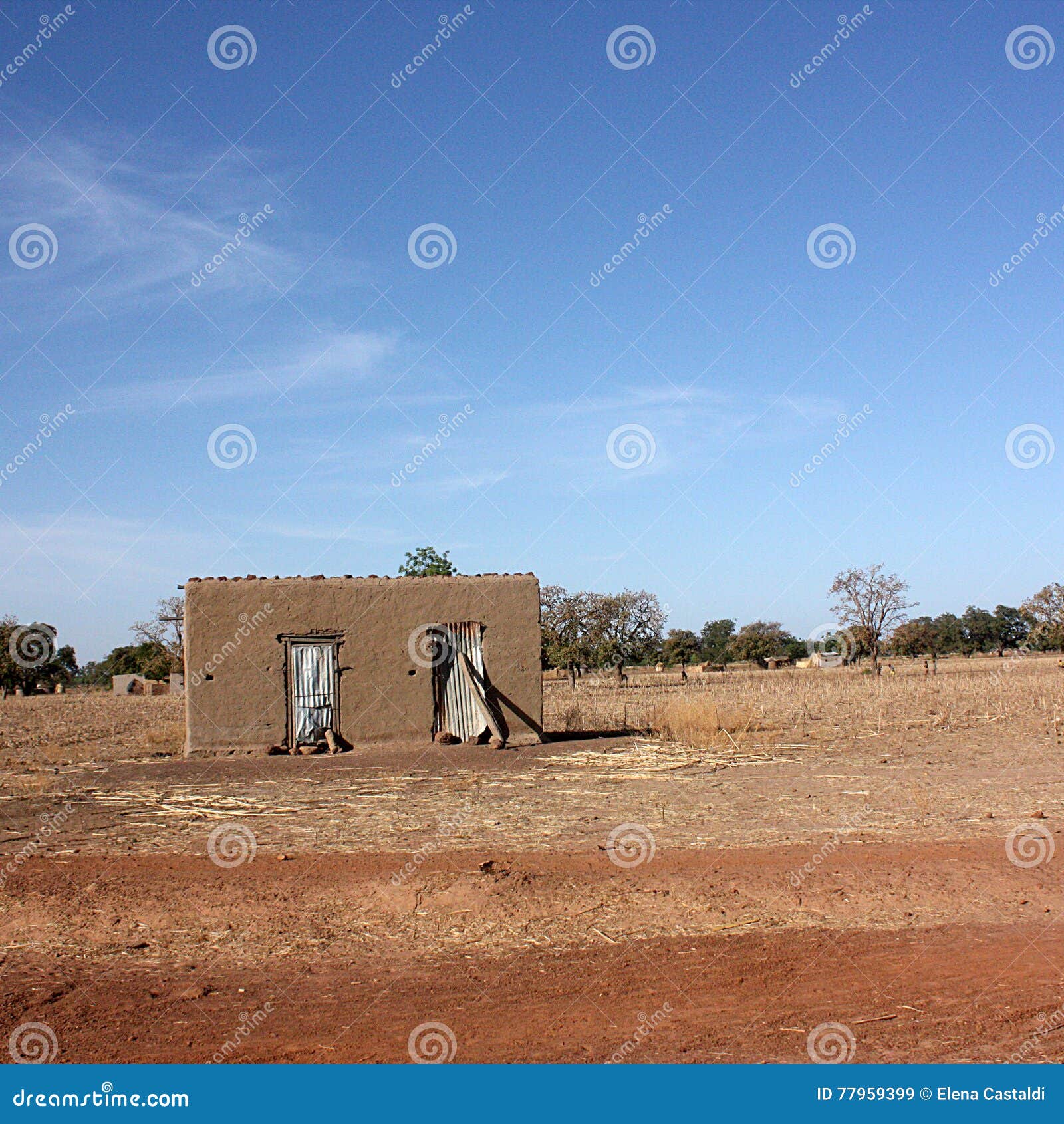 African buildings in earth stock image. Image of national - 77959399