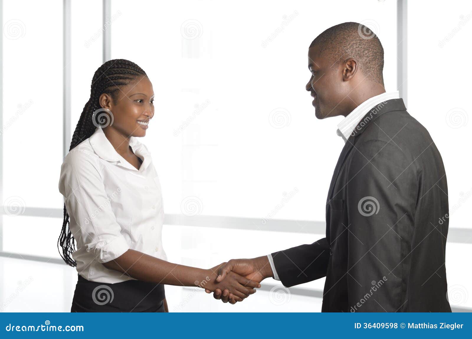African Business Partners Shake Hands Stock Photo - Image of ...