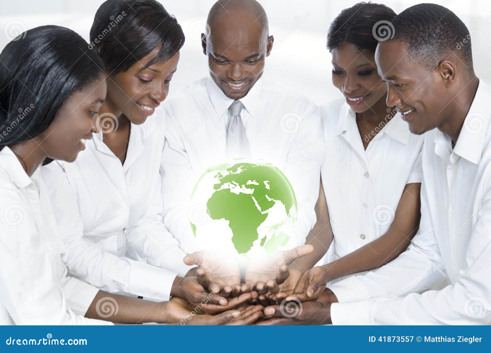 African Business Team with Map of Africa Stock Image - Image of ...