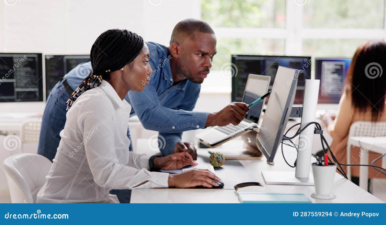 African Business Team Working on Computer Stock Photo - Image of code ... African Business Team Working on Computer Stock Photo - Image of code ...