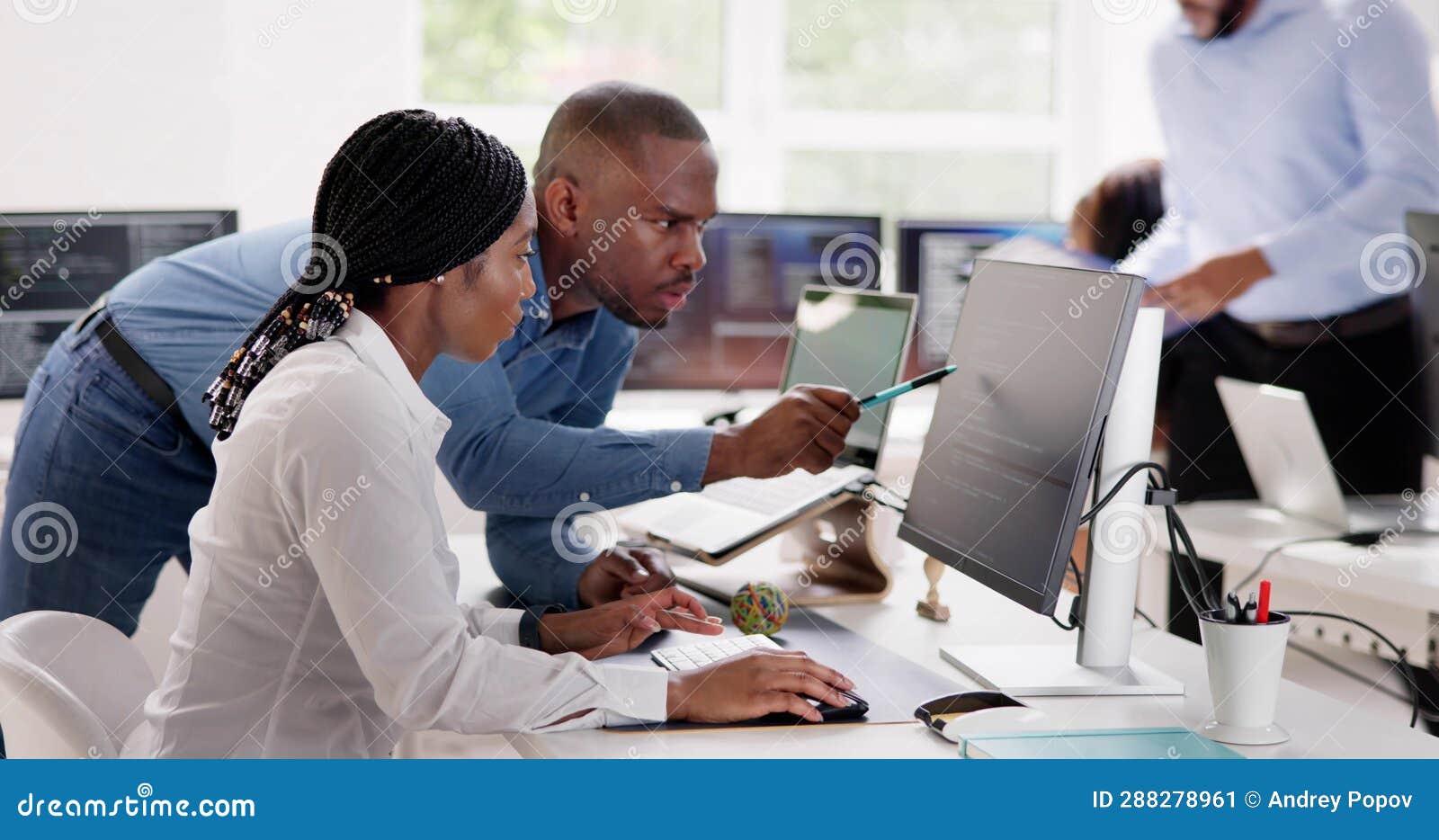 African Business Team Working on Computer Stock Image - Image of ... African Business Team Working on Computer Stock Image - Image of ...