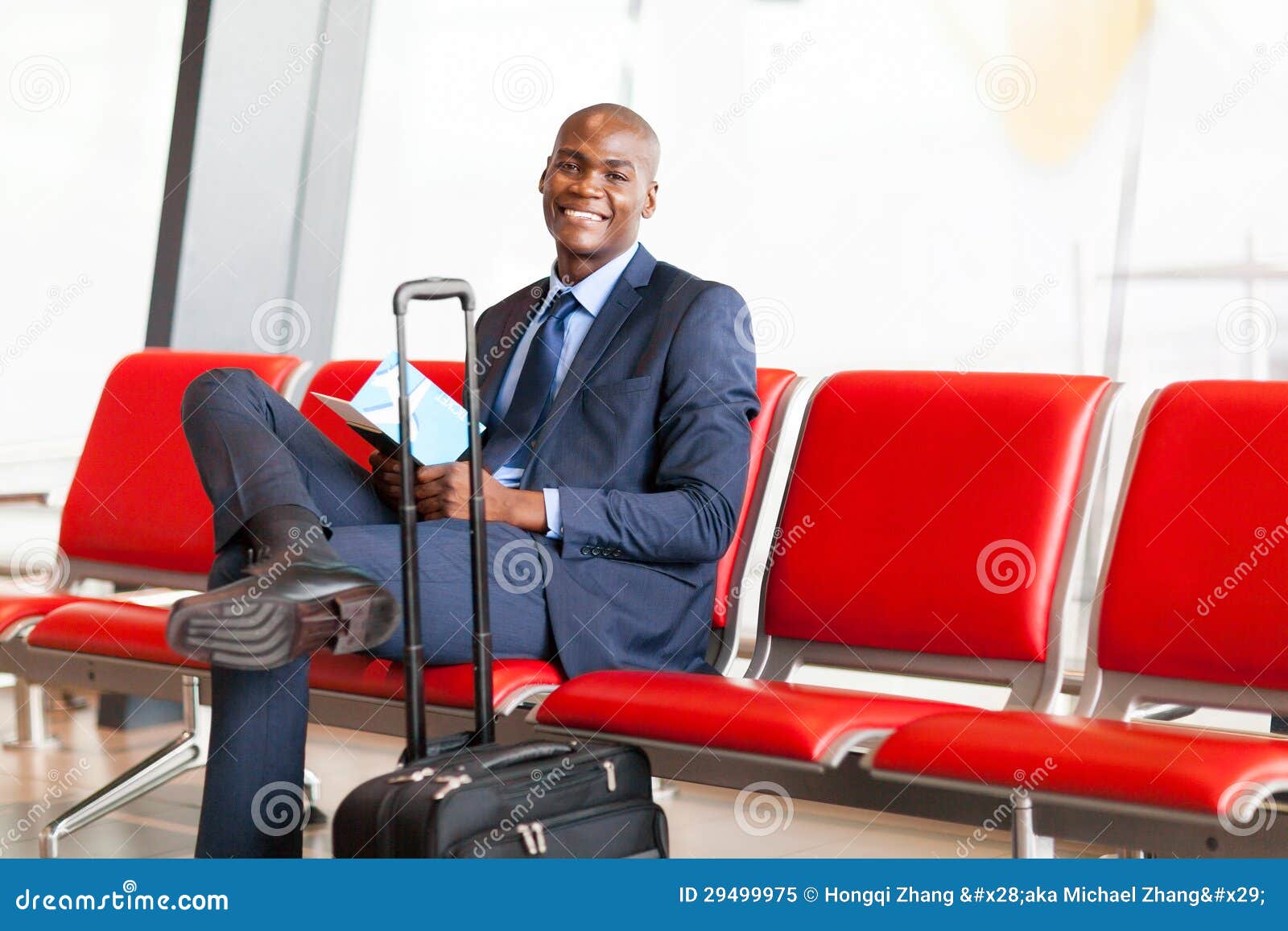 African Businessman Airport Stock Image - Image of collar, african ...