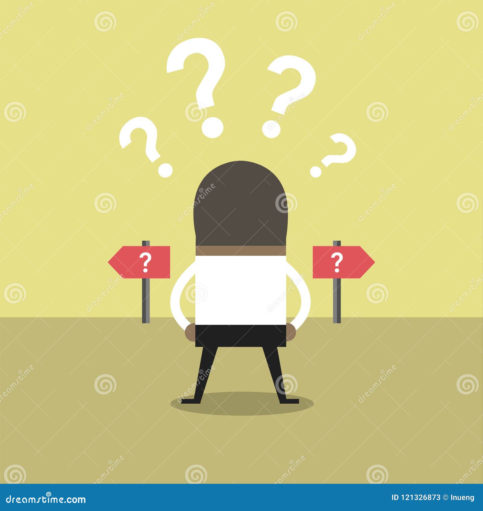 African Businessman Confused about Two Choices.African Businessman ... African Businessman Confused about Two Choices.African Businessman ...