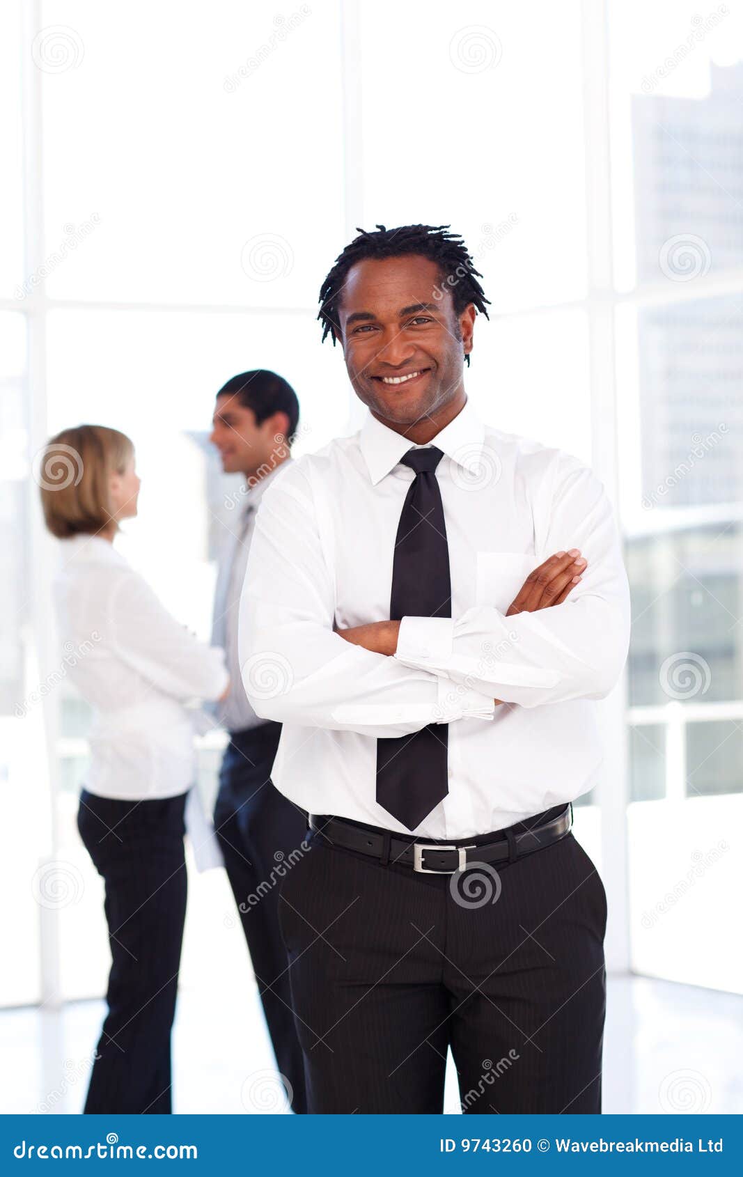 African Businessman Smiling at the Camera Stock Photo - Image of ...