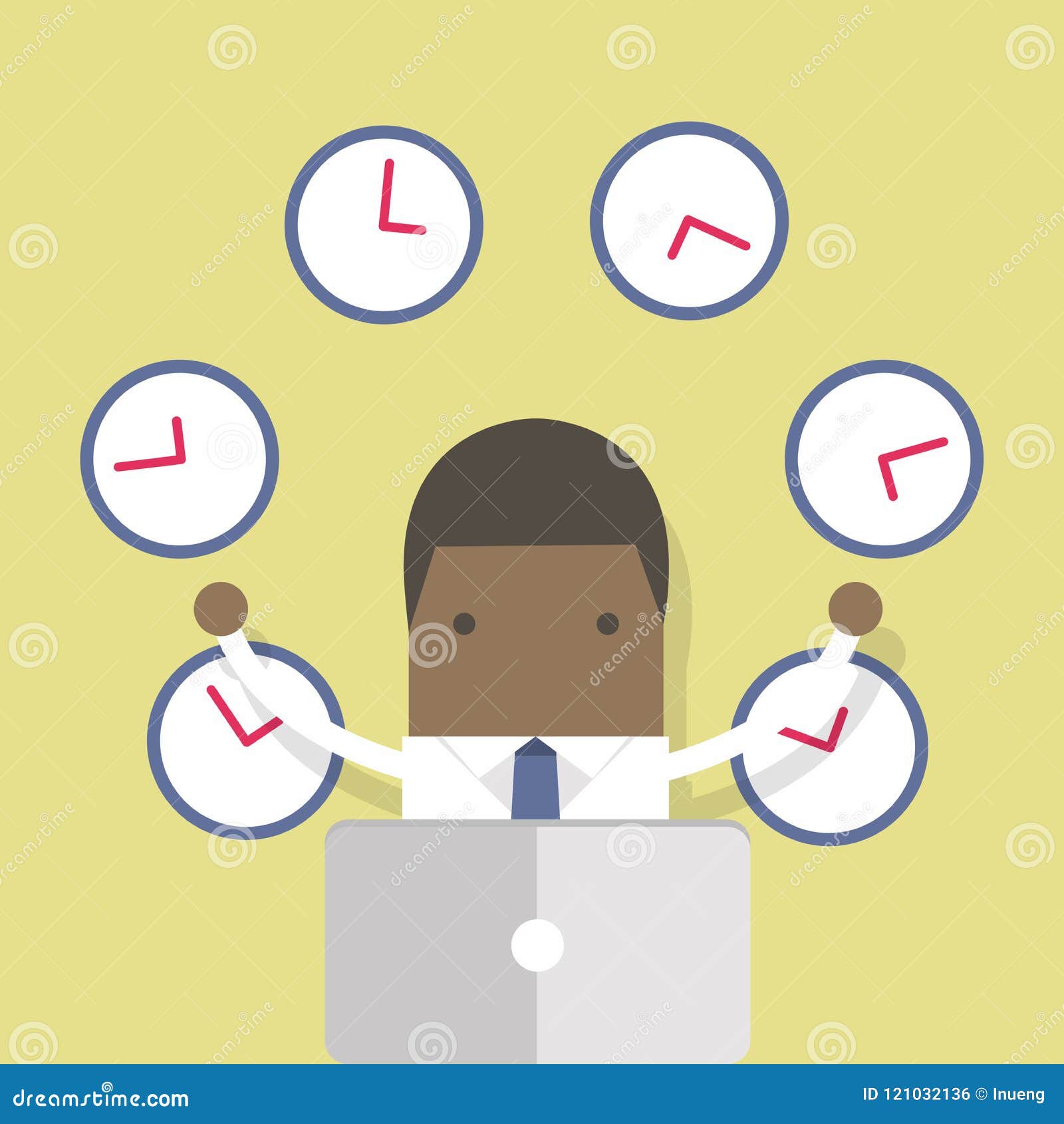 Many Clocks, Time To Wake Up For Breakfast, Modern White Metallic Alarm ...