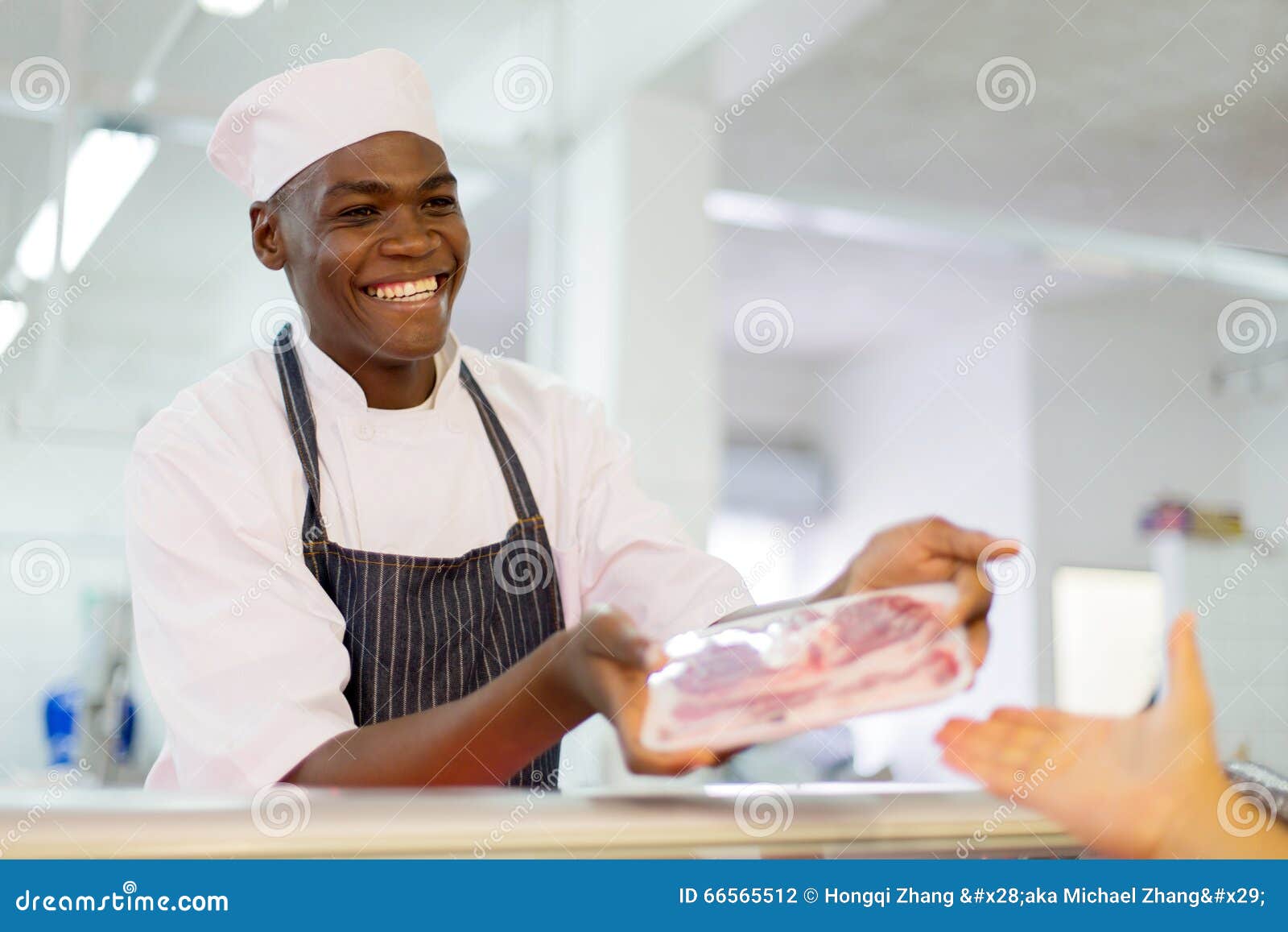 African Butcher Selling Beef Stock Photo - Image of packed, black: 66565512