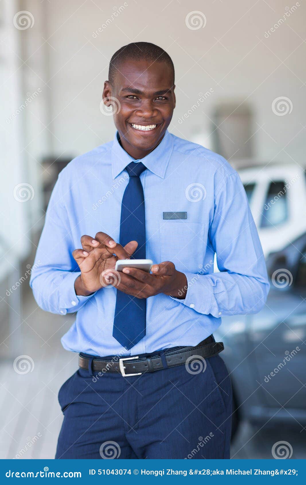 African car salesman stock photo. Image of cheerful, modern - 51043074