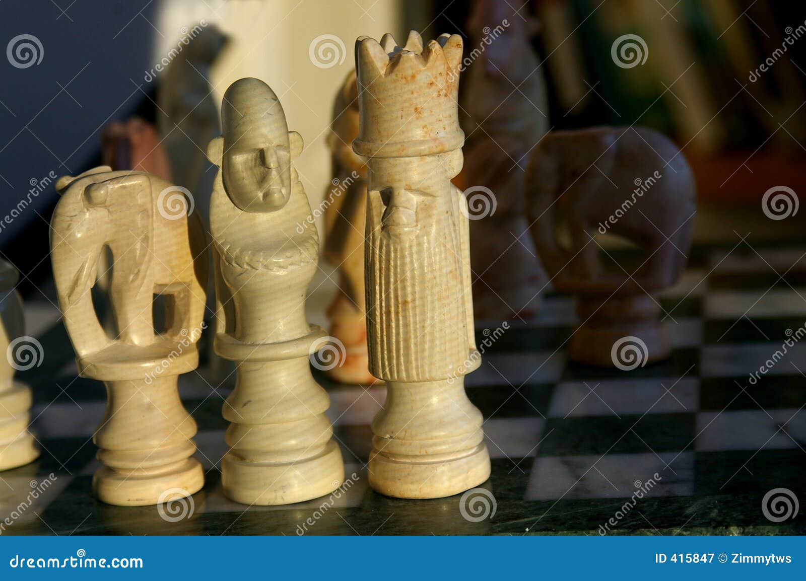 African chess pieces stock image. Image of pieces, king - 415847