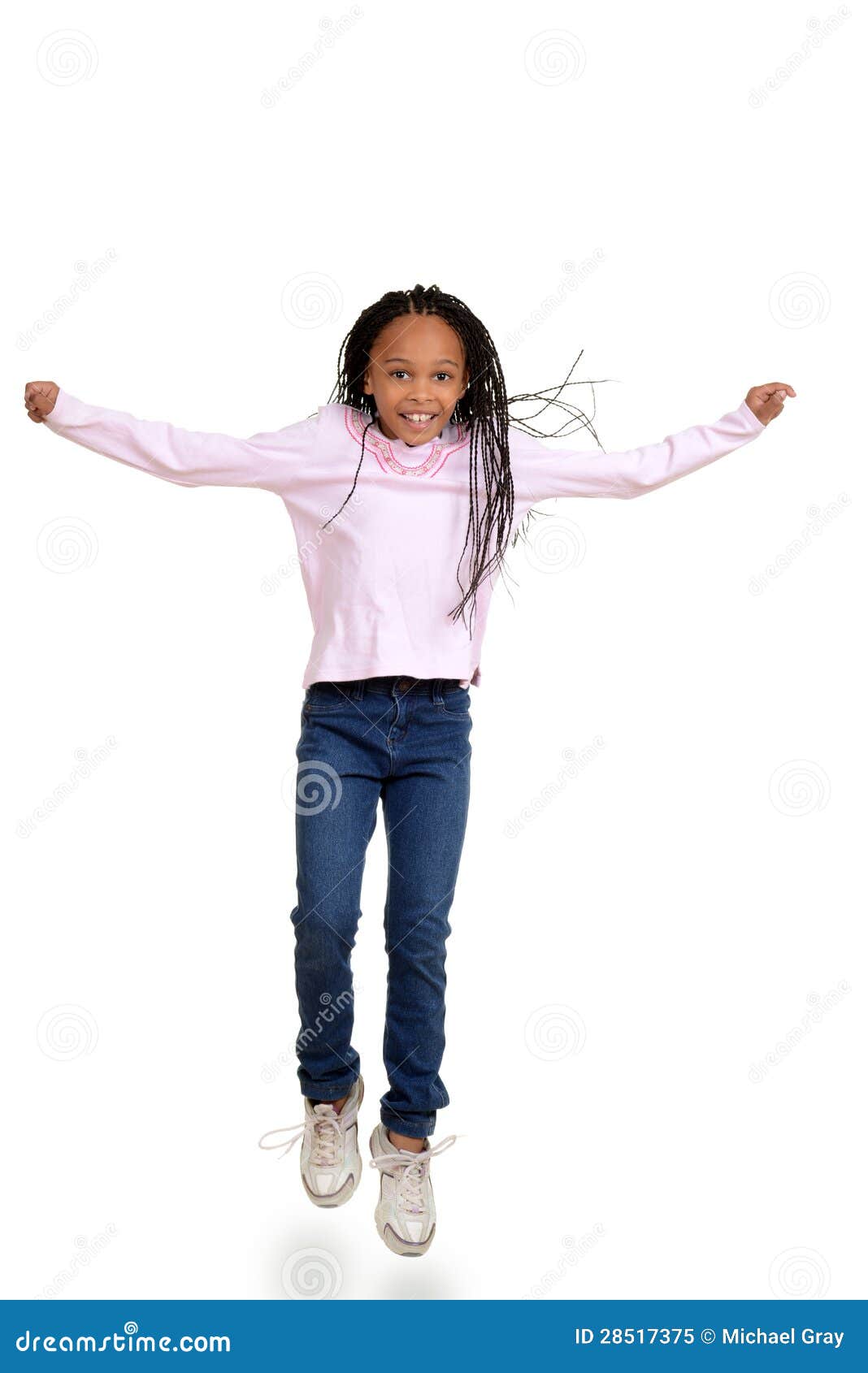 African Child Jumping in the Air Stock Image - Image of indoor, beauty ...