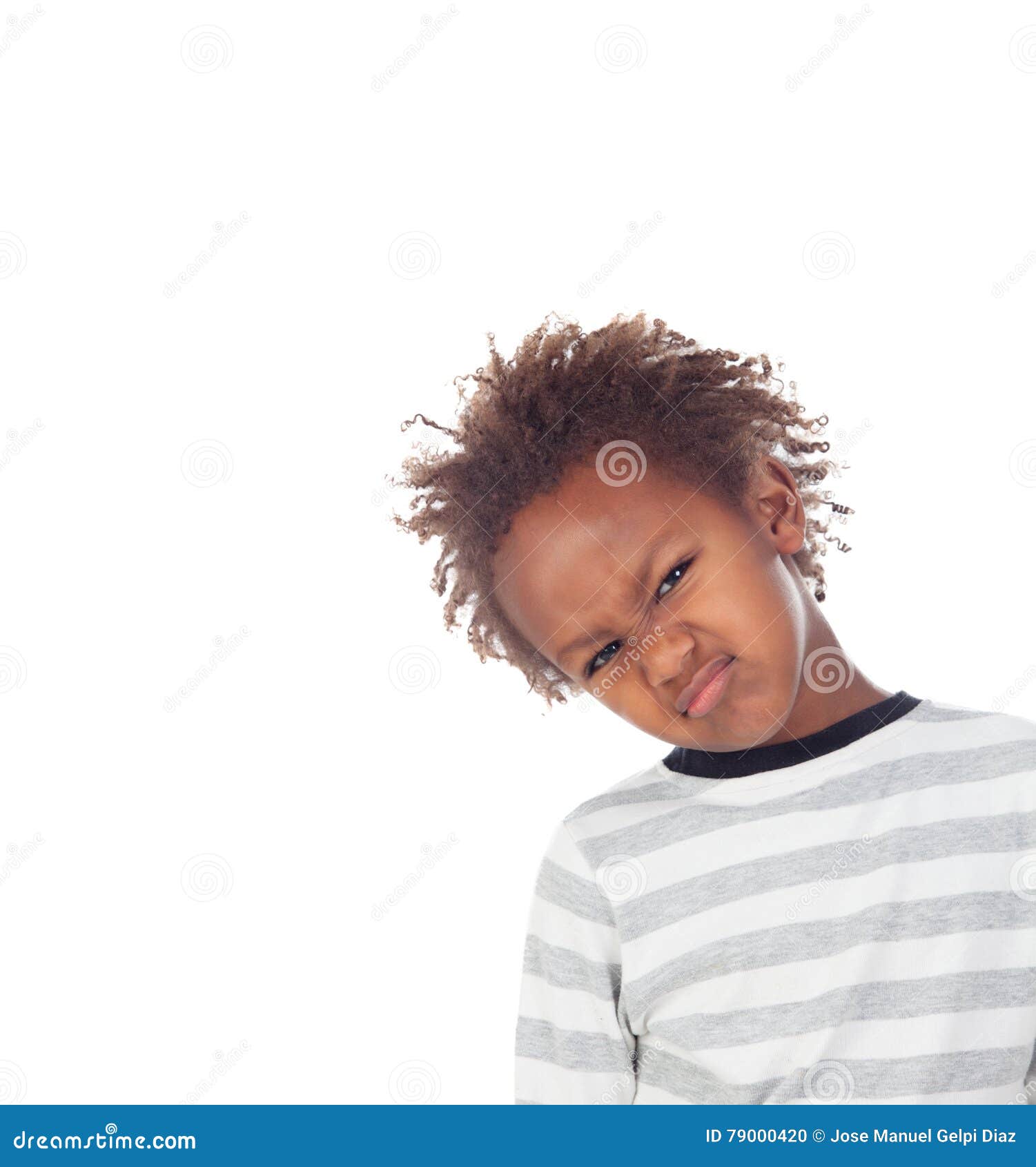 African Child Putting Mean Face Stock Photo - Image of male, evil: 79000420