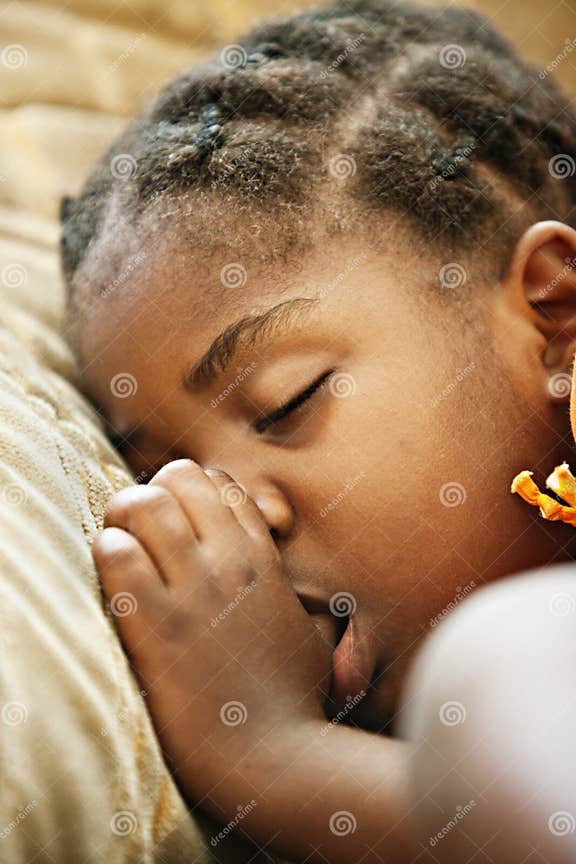 African child sleeping stock photo. Image of female, children - 8840514