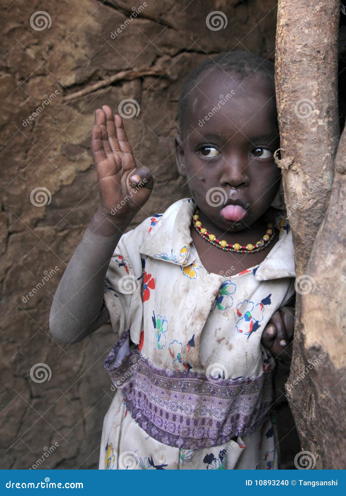 African child in slum editorial image. Image of child - 10893240