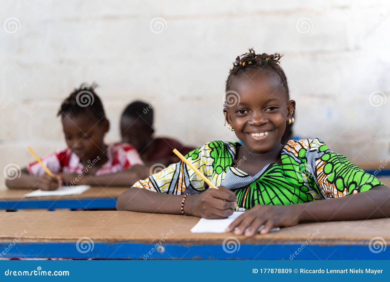 Beautiful African Black Ethnicity Pupils in School Stock Image - Image ...